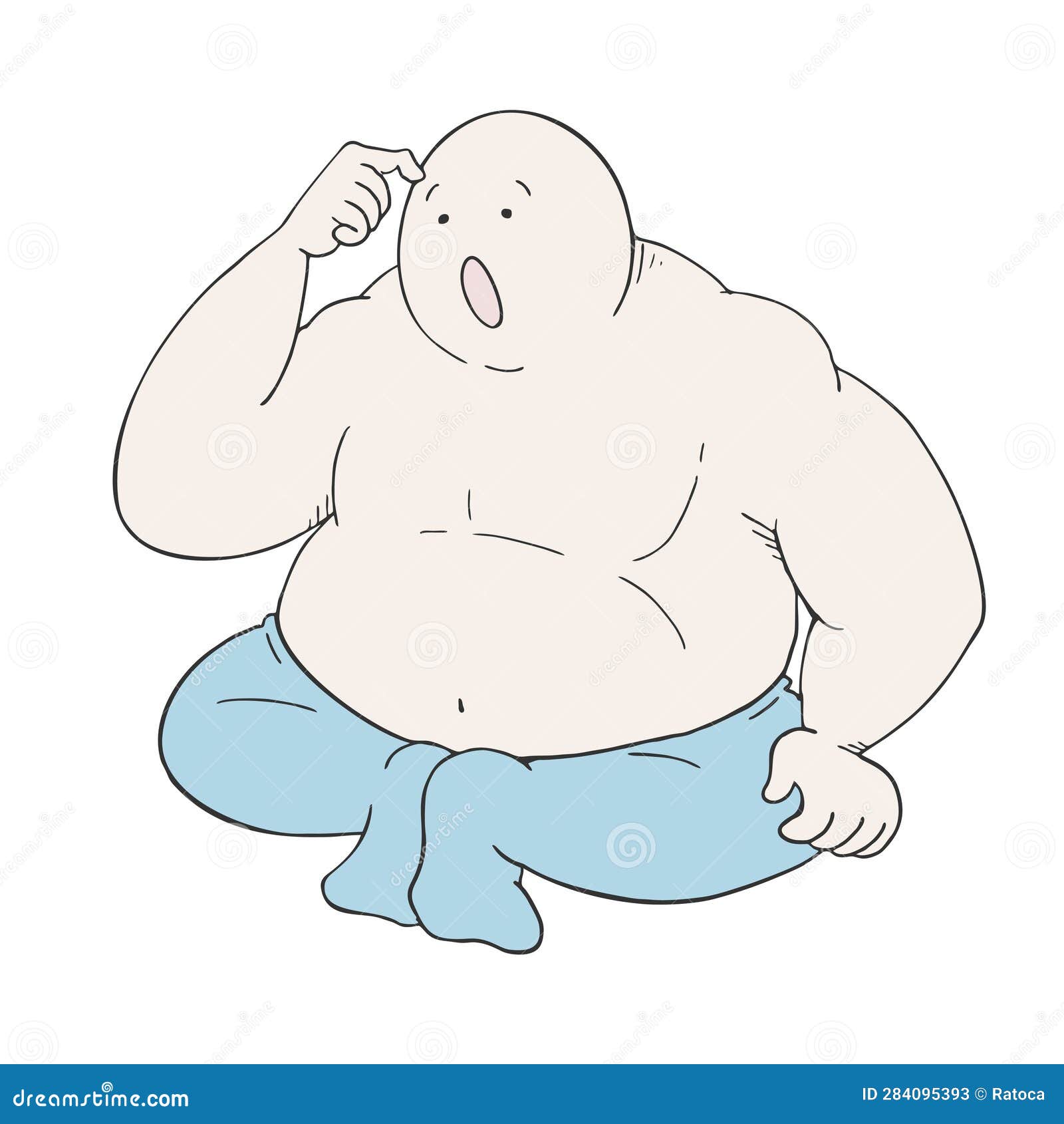 Cartoon character draw stock vector. Illustration of sketch - 284095393