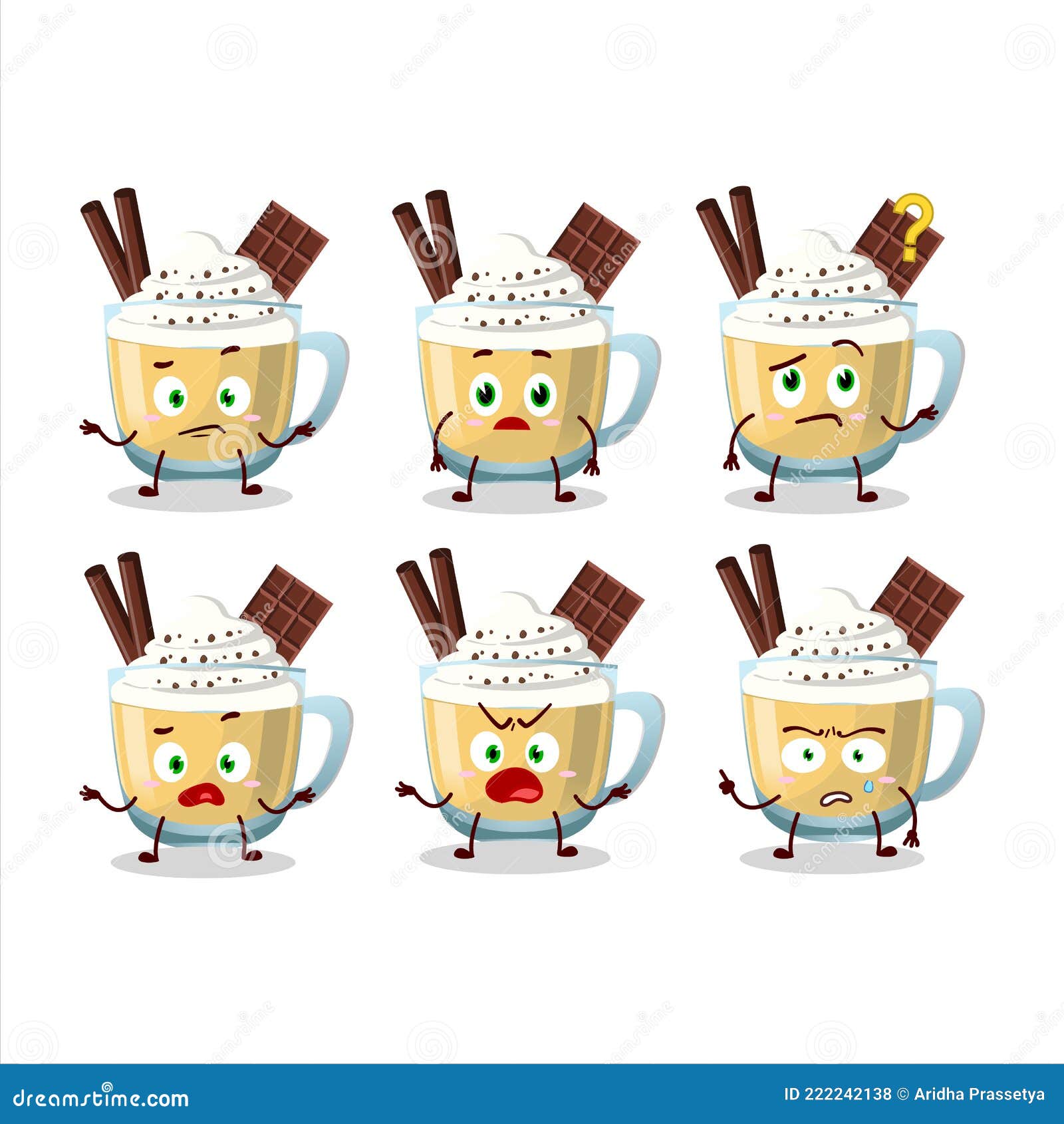 Cartoon Character of Eggnog with What Expression Stock Vector ...