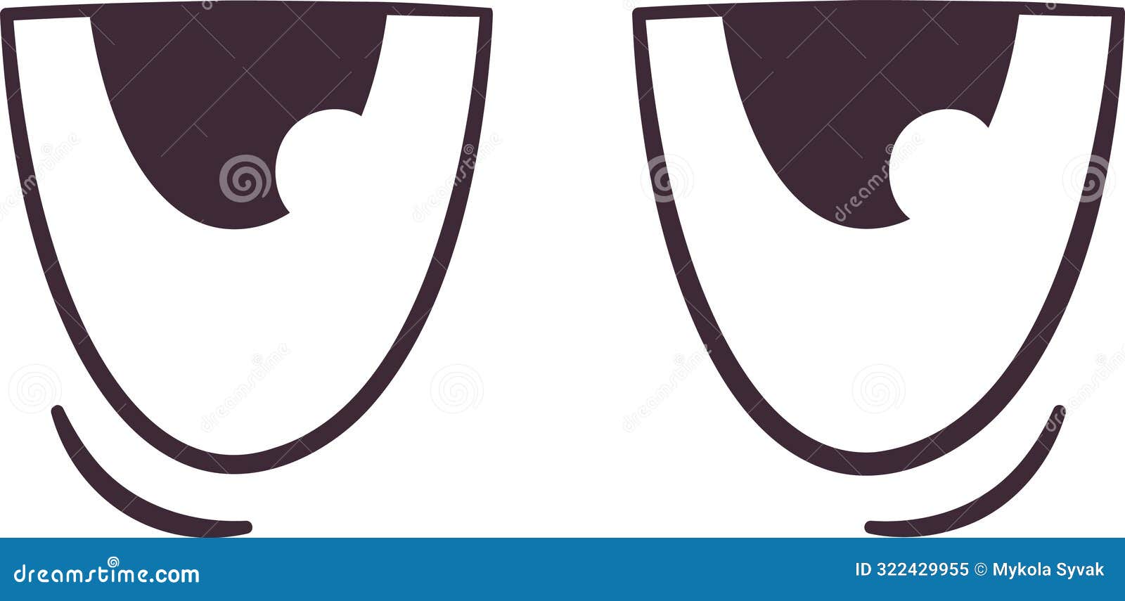 Cartoon Character Eyes stock vector. Illustration of cartoon - 322429955