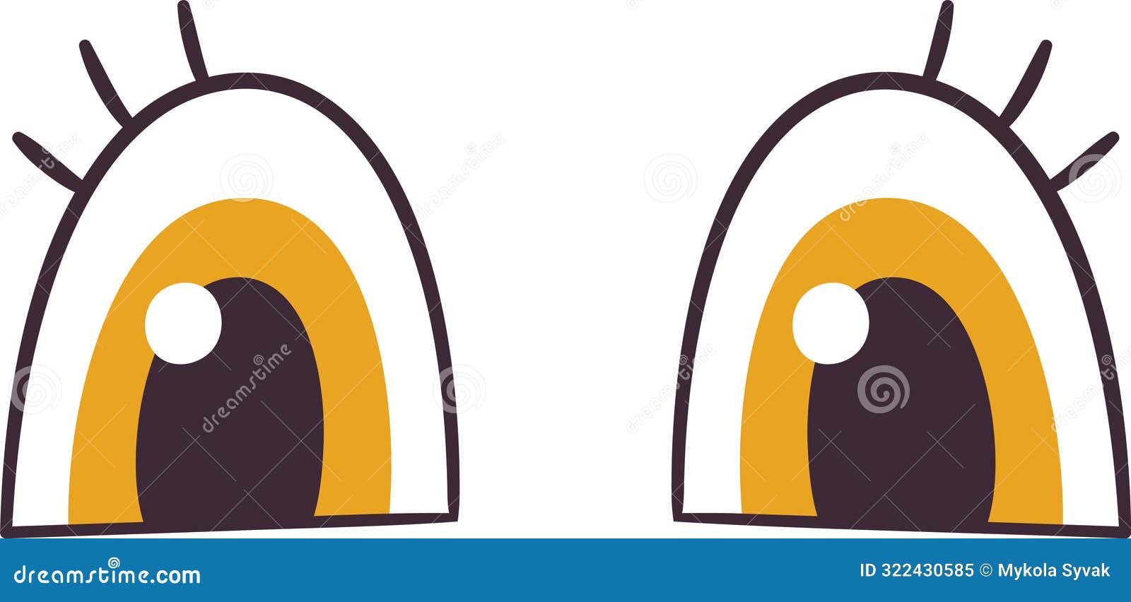 Cartoon Character Eyes stock vector. Illustration of funny - 322430585