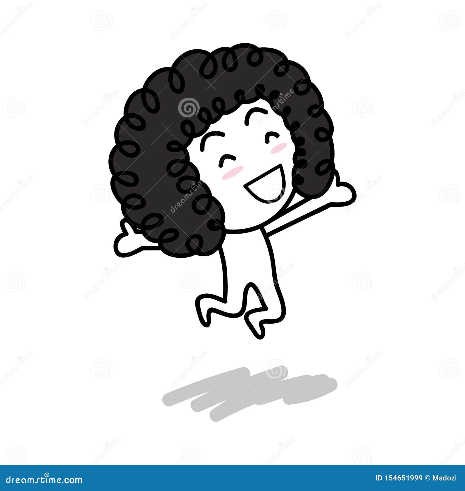 Cartoon Character Feeling Happy Stock Vector - Illustration of cartoon ...