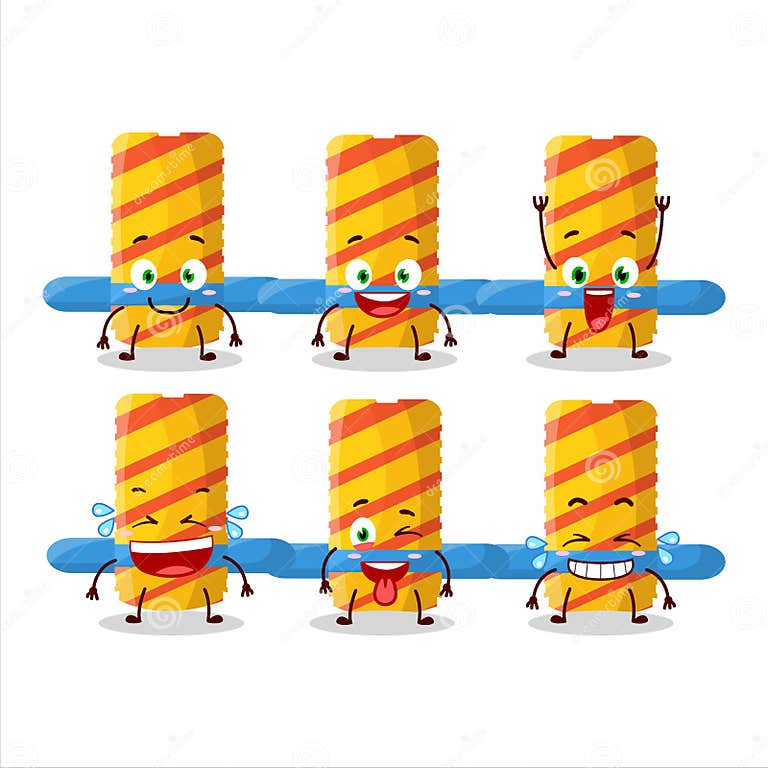 Cartoon Character of Firework Spinner with Smile Expression Stock ...
