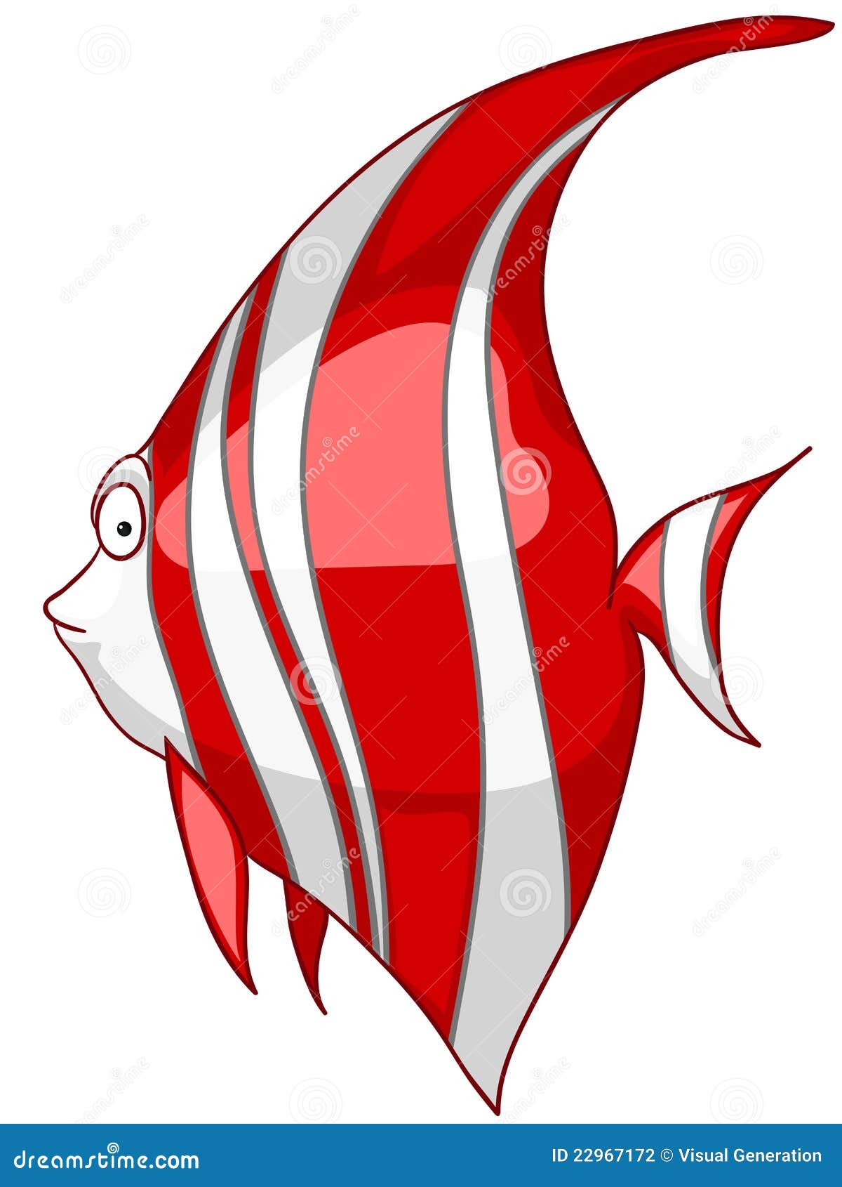 Cartoon Character Fish stock vector. Illustration of fish - 22967172