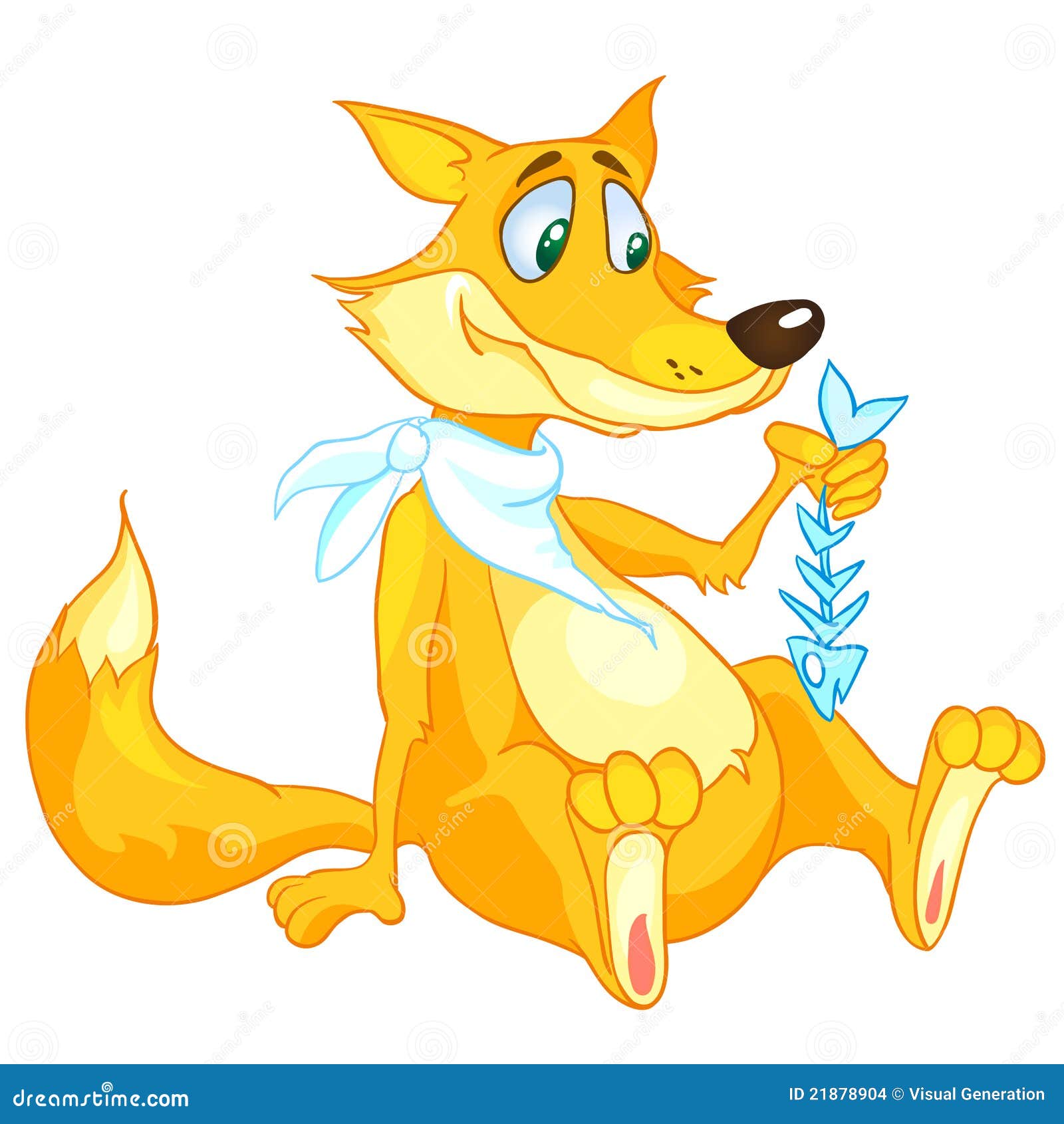 Cartoon Character Fox stock vector. Illustration of avatar - 21878904