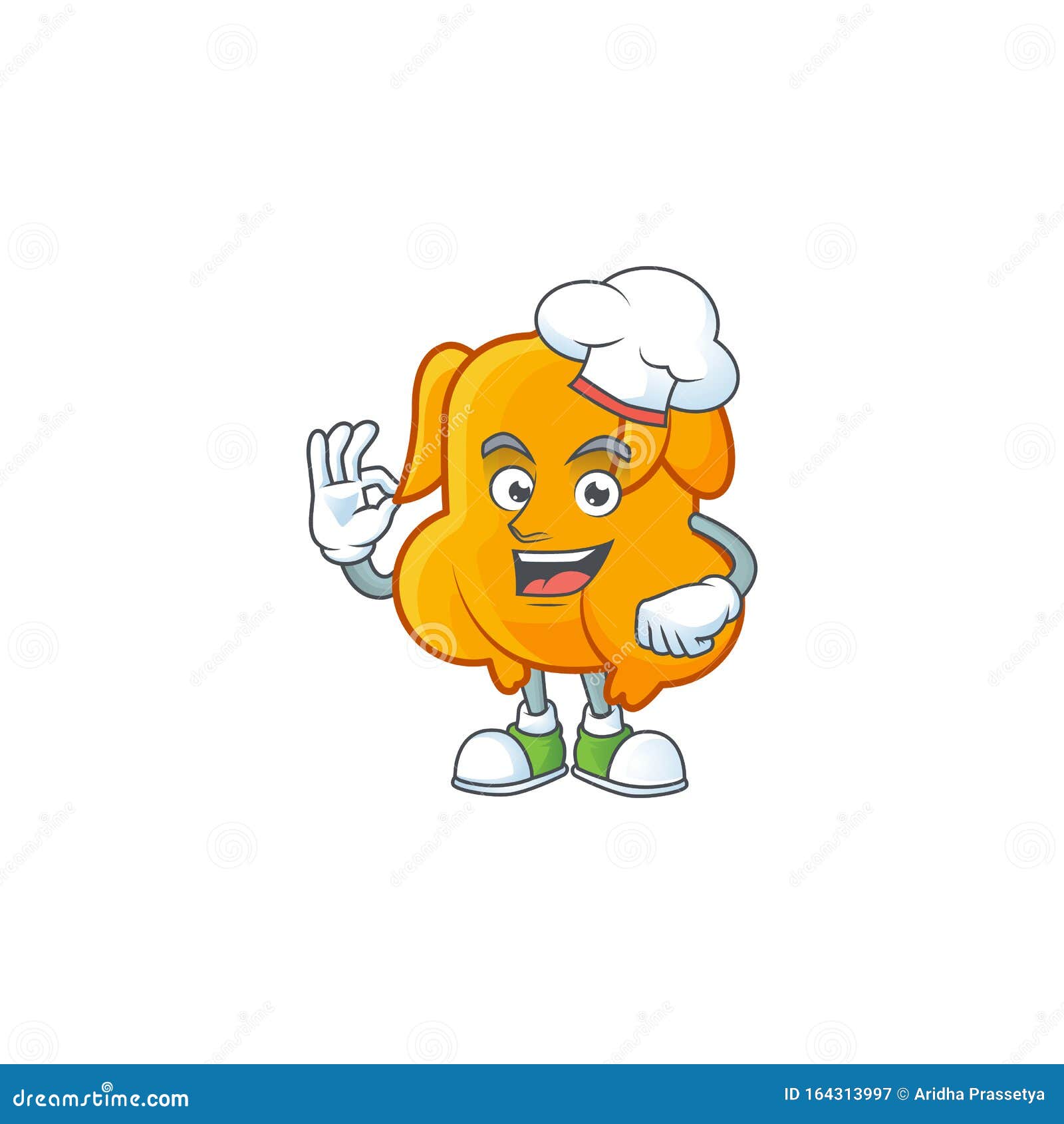 Cartoon Character Fried Chicken with Mascot Chef Stock Vector ...