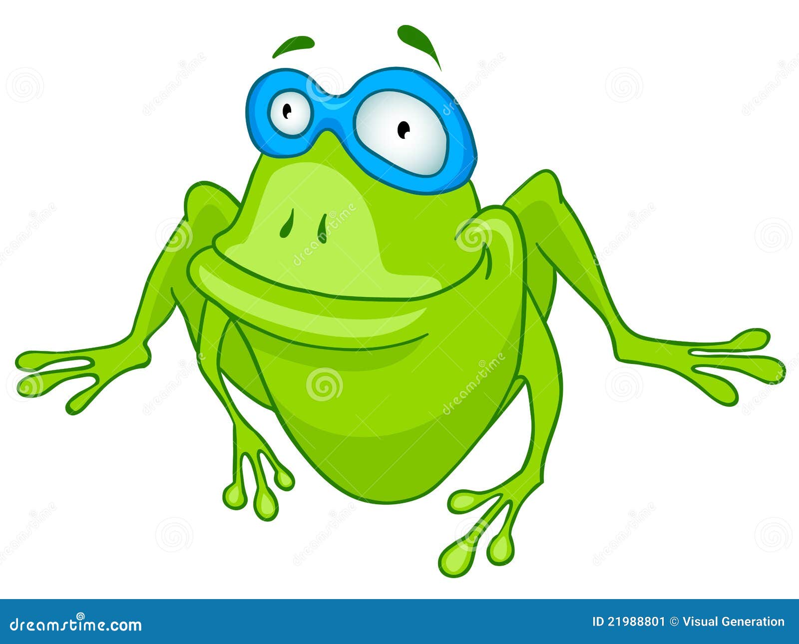 Cartoon Character Frog stock vector. Illustration of happy - 21988801
