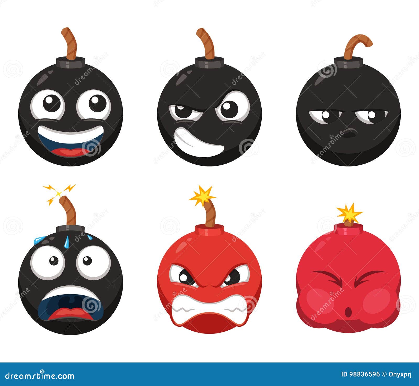 Funny Bomb Cartoon Mascot Character Waving For Greeting. Vector ...