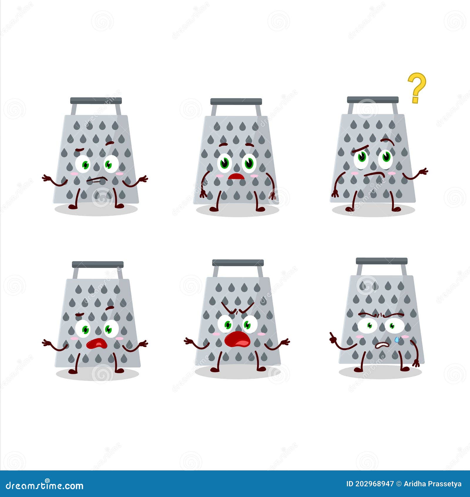 Scared Grater Cartoon Royalty-Free Illustration | CartoonDealer.com ...