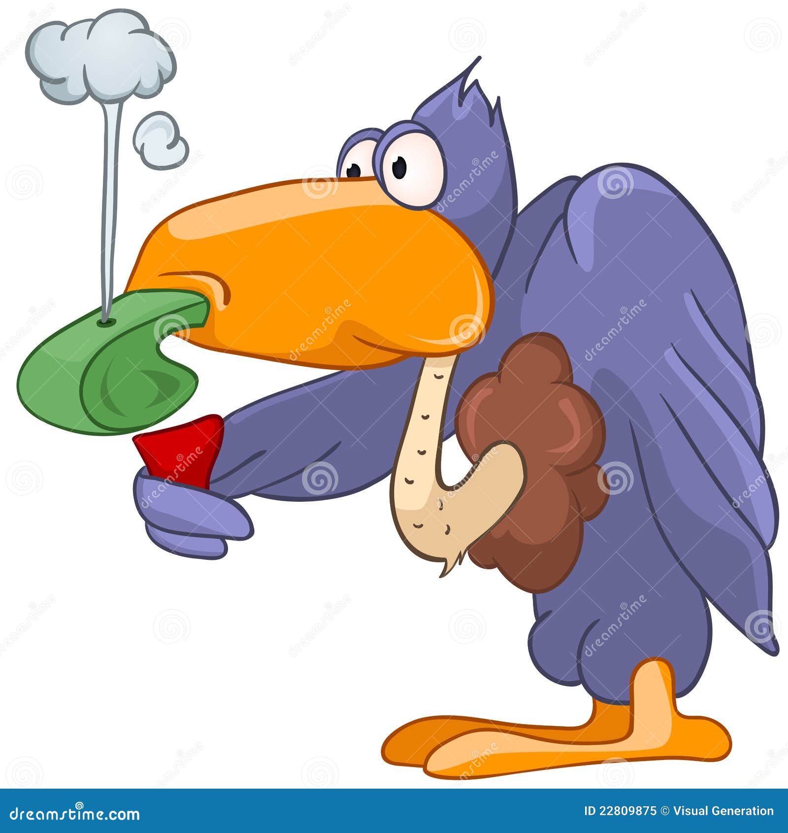 Cartoon Character Griffon Vulture Stock Vector - Illustration of bill ...
