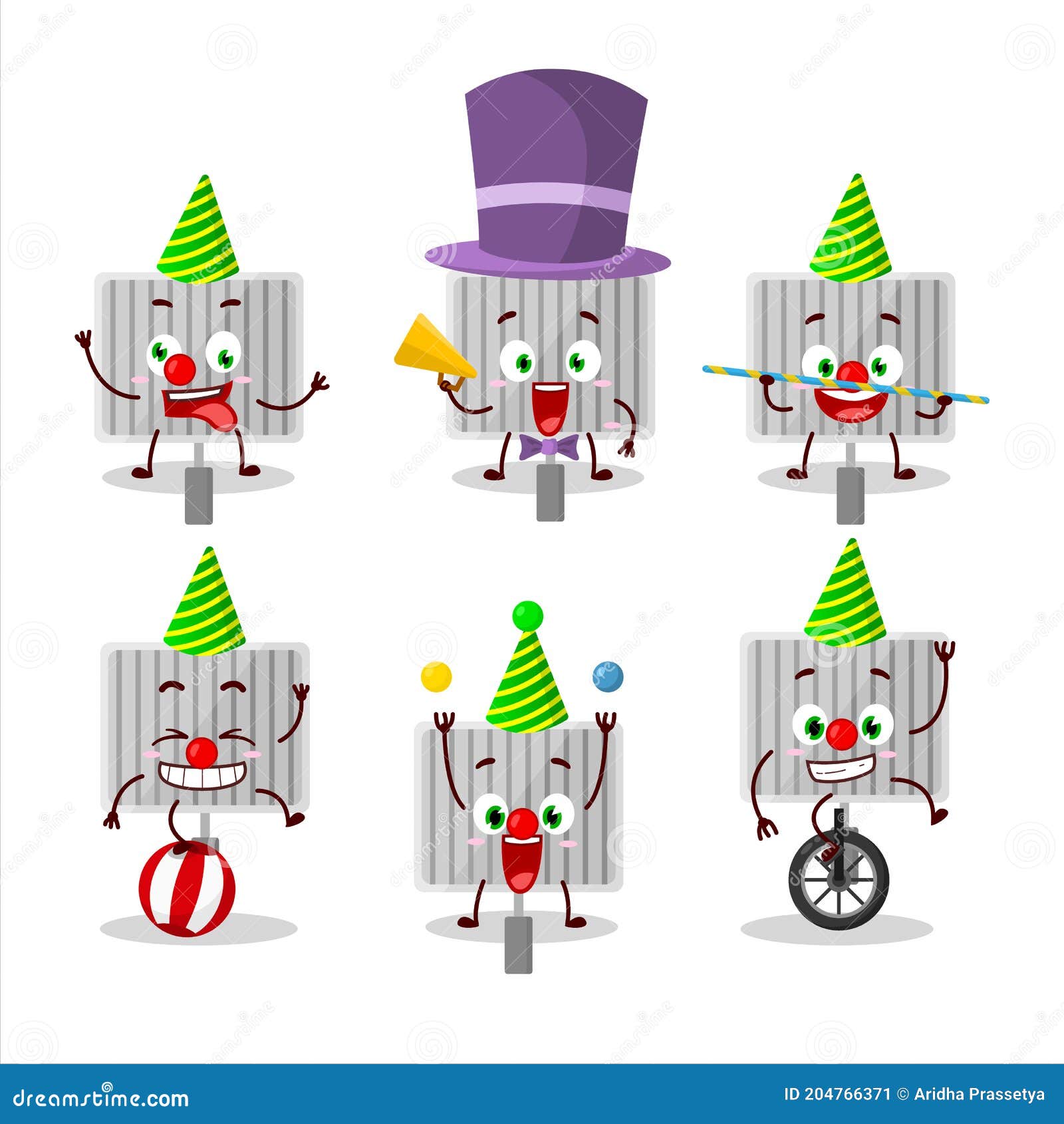 Circus Gate Design On White Background Cartoon Vector | CartoonDealer ...