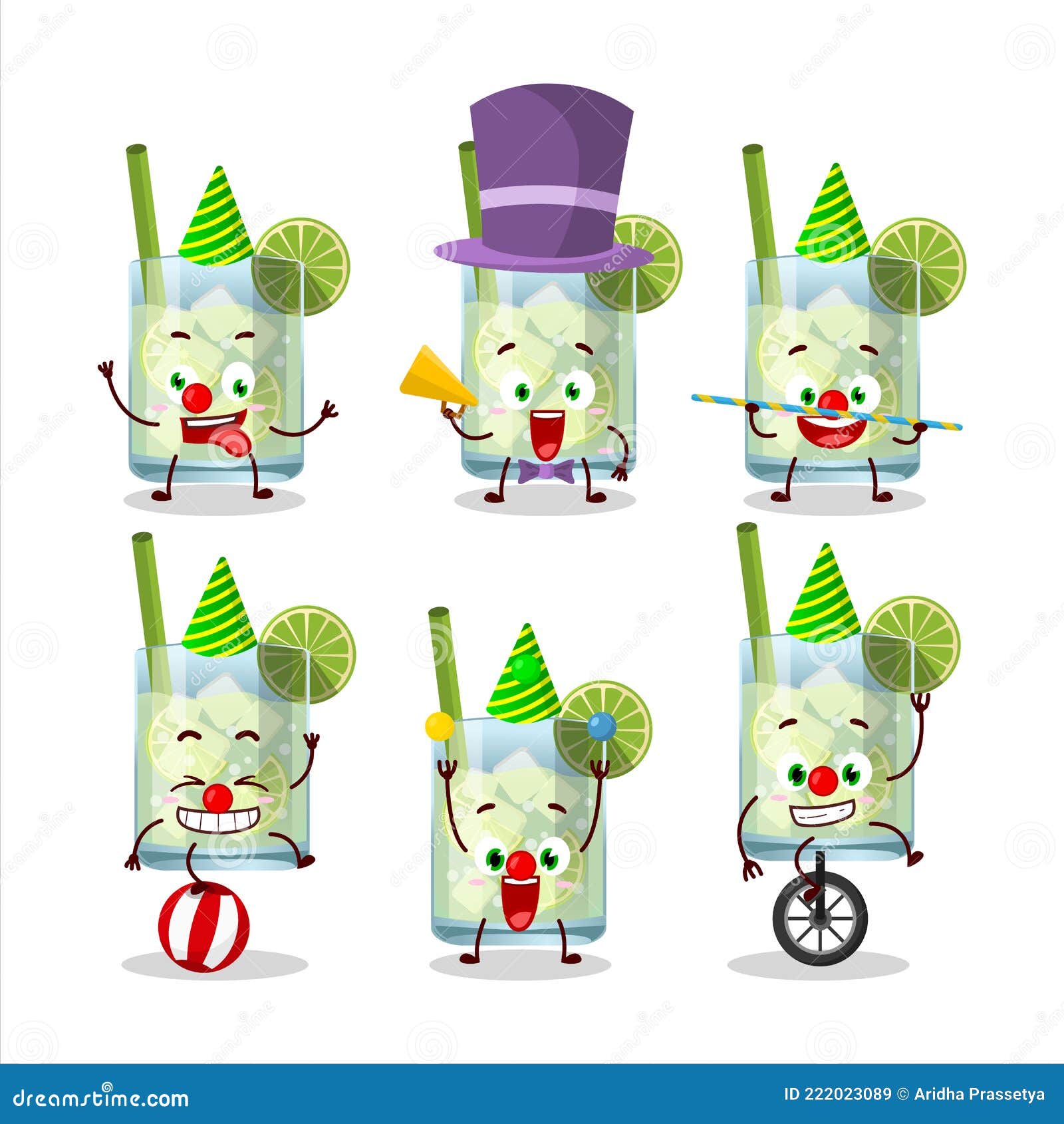 Cartoon Character of Guaro with Various Circus Shows Stock Vector ...