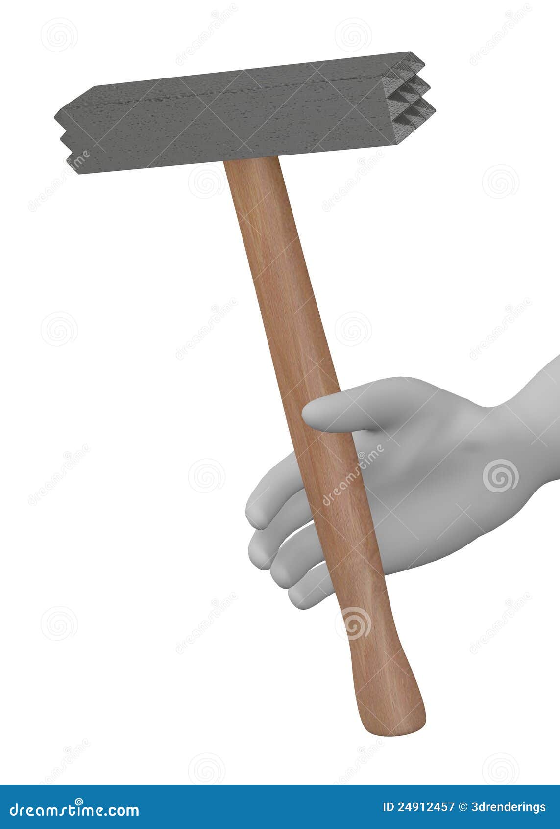 Cartoon Character with Hammer5 Stock Illustration - Illustration of ...