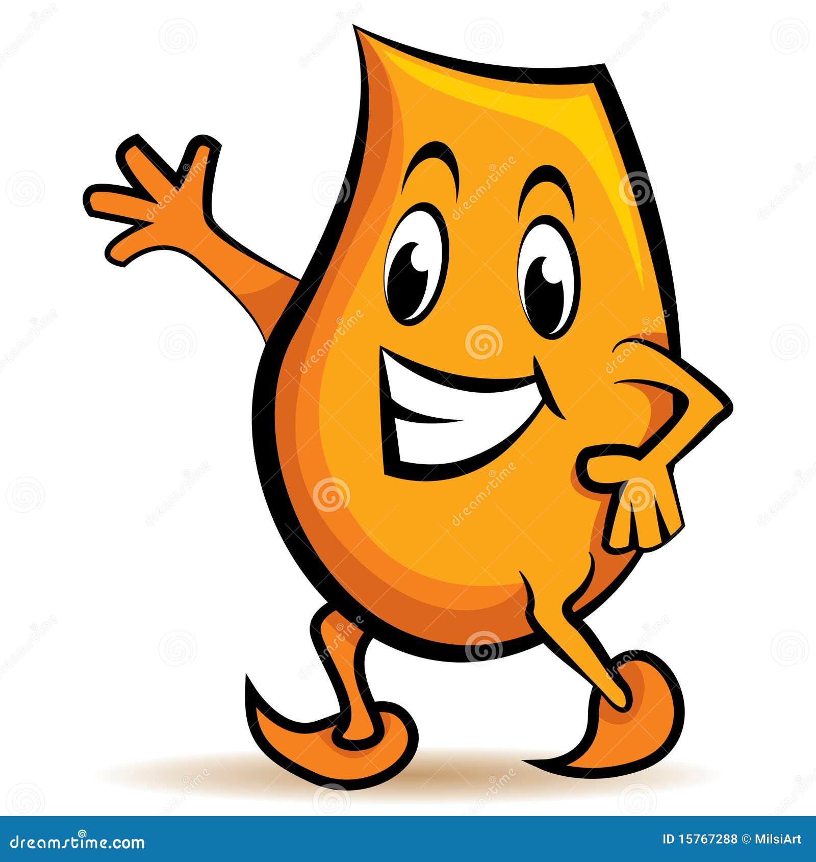 Cartoon Character - Happy Walk Stock Vector - Illustration of walking ...