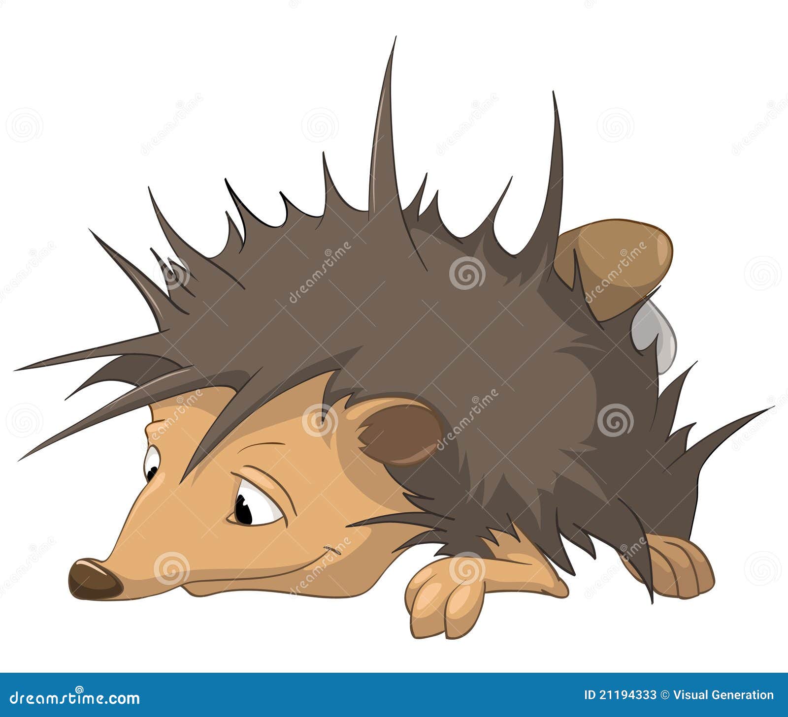 Cartoon Character Hedgehog stock vector. Illustration of smile - 21194333