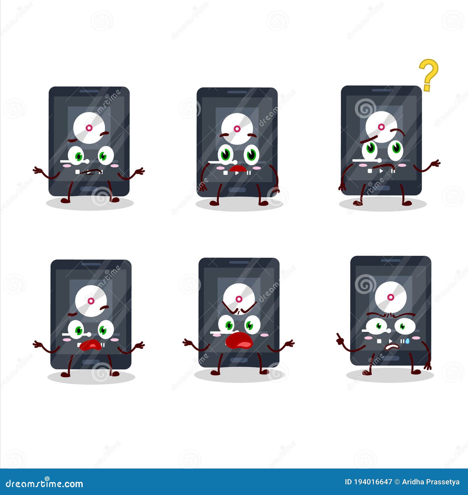 Cartoon Character of Ipod Music with What Expression Stock Vector ...