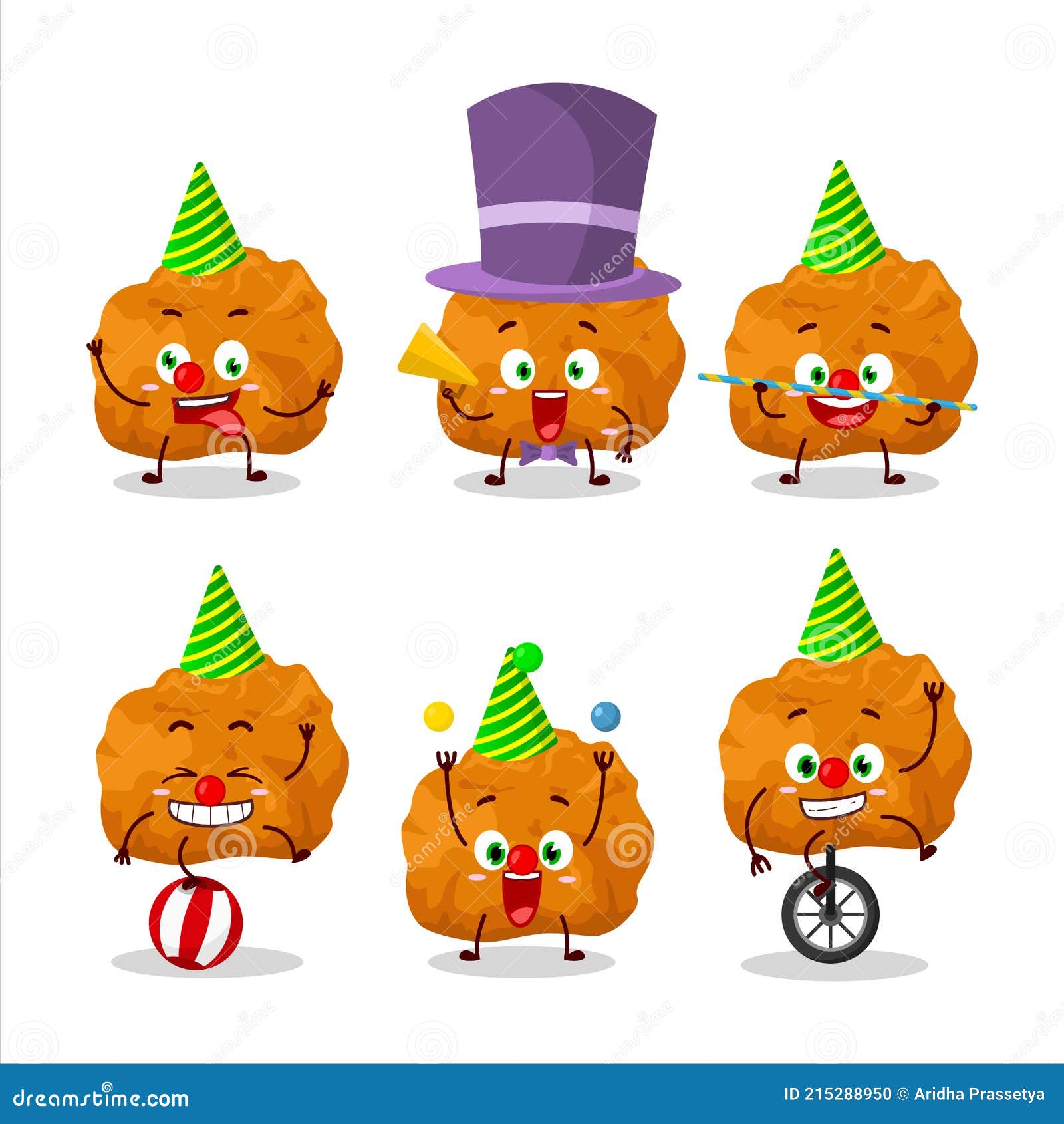 Cartoon Character of Karage with Various Circus Shows Stock Vector ...
