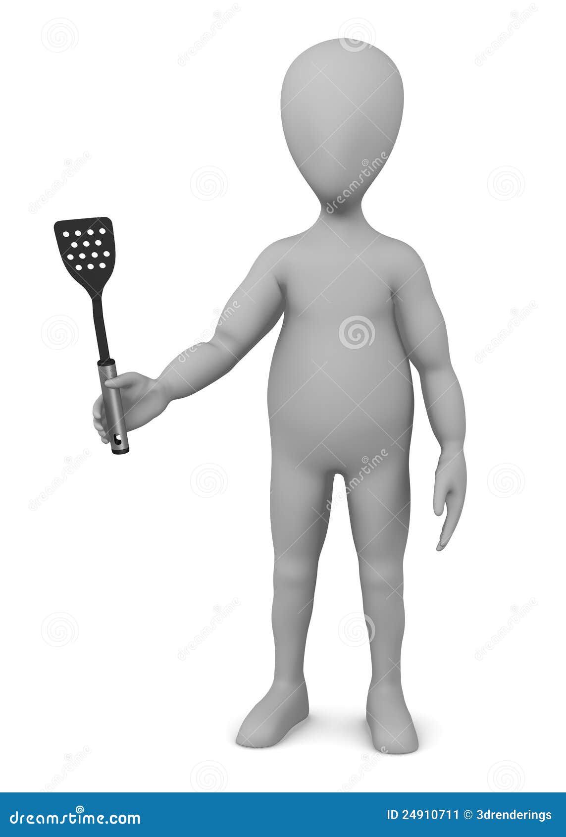 Cartoon Character with Kitchen Utensil 6 Stock Illustration ...