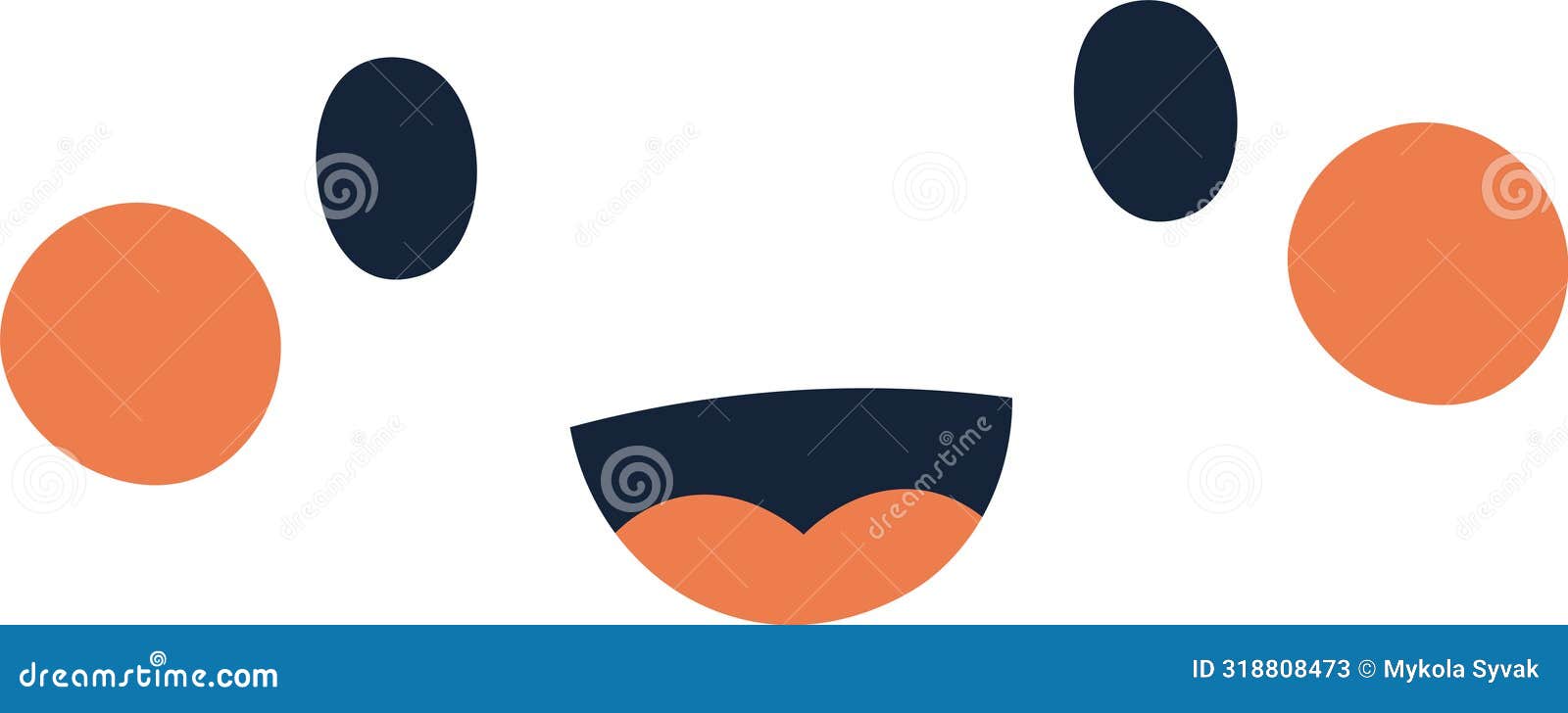 Cartoon Character Laughing Face Stock Vector - Illustration of cartoon ...