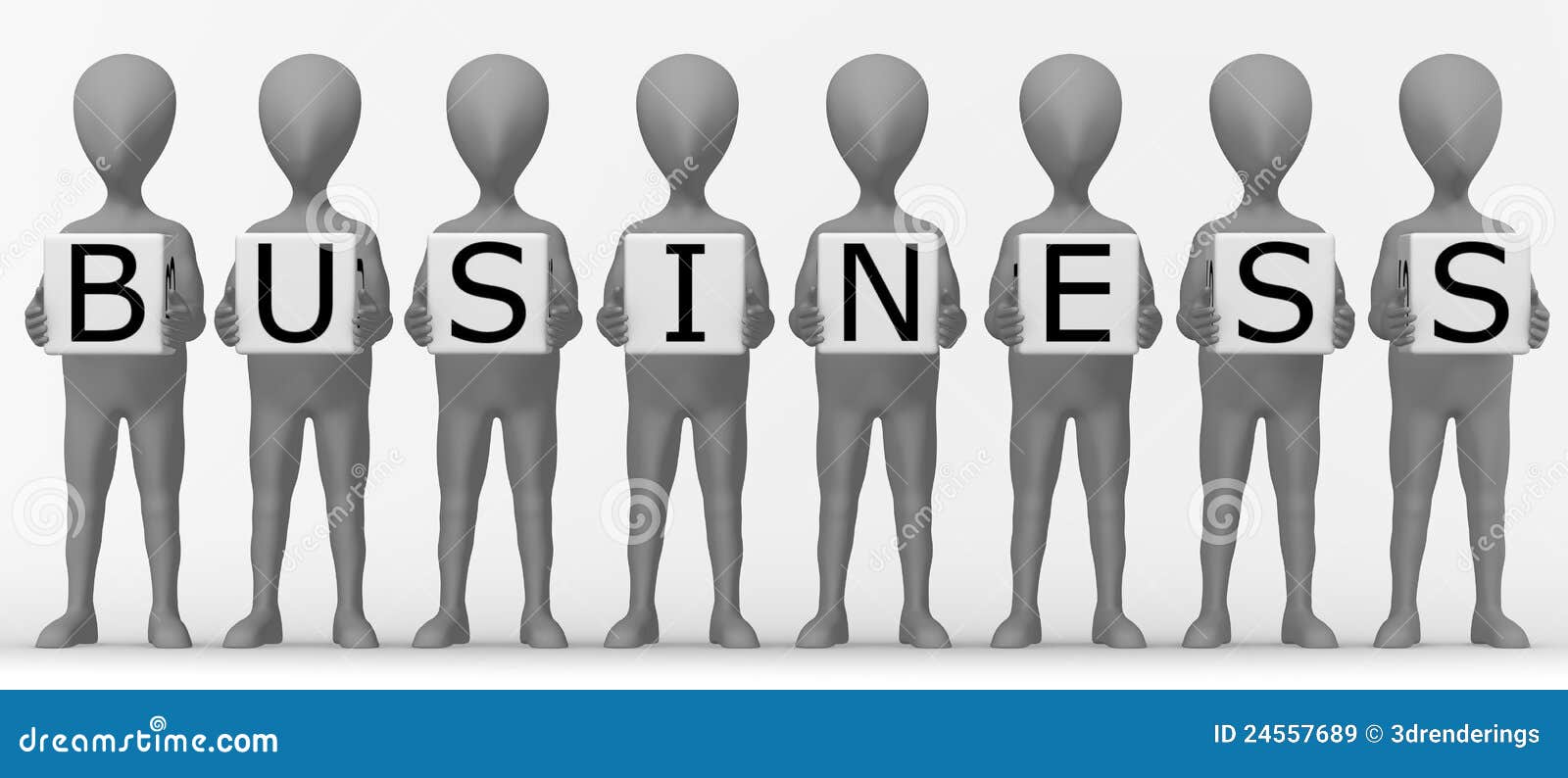 Cartoon Character with Letters - Business Stock Illustration ...