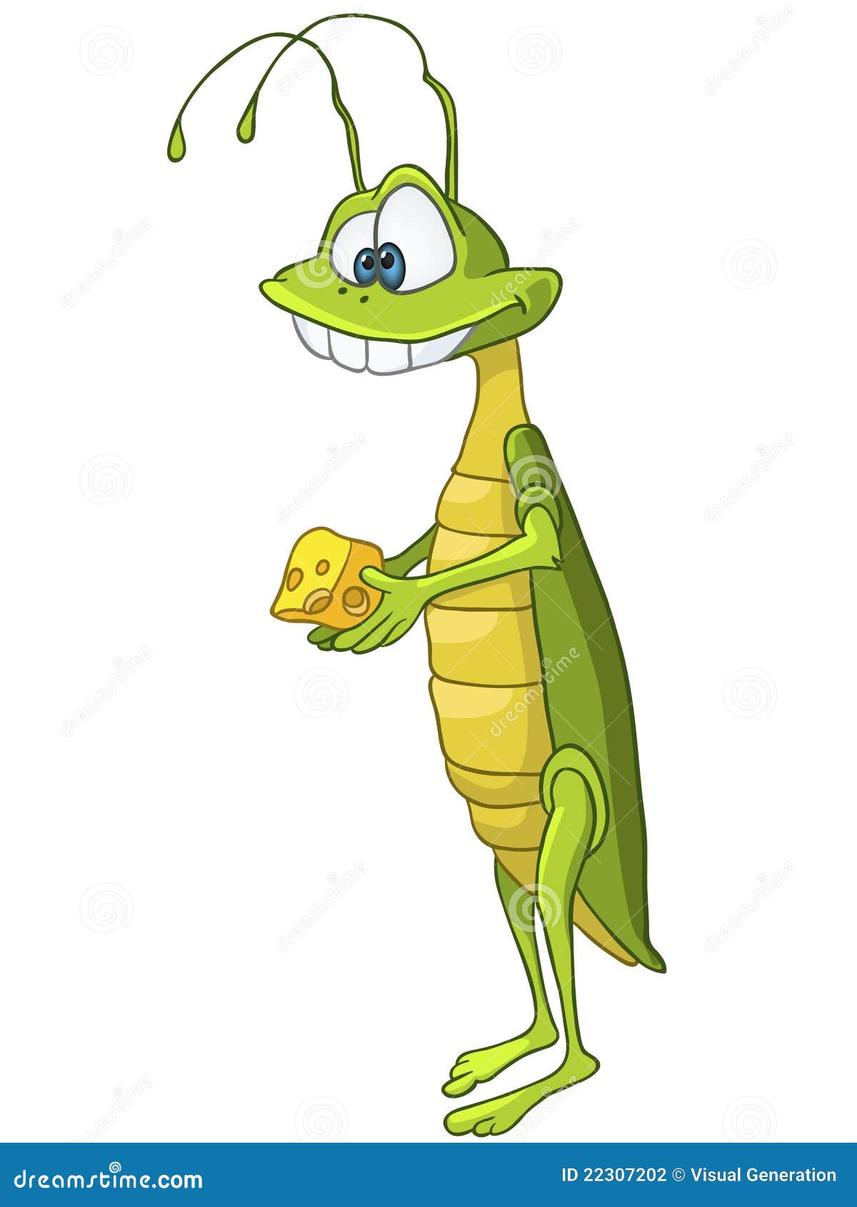Cartoon Character Locust stock vector. Illustration of friendly - 22307202