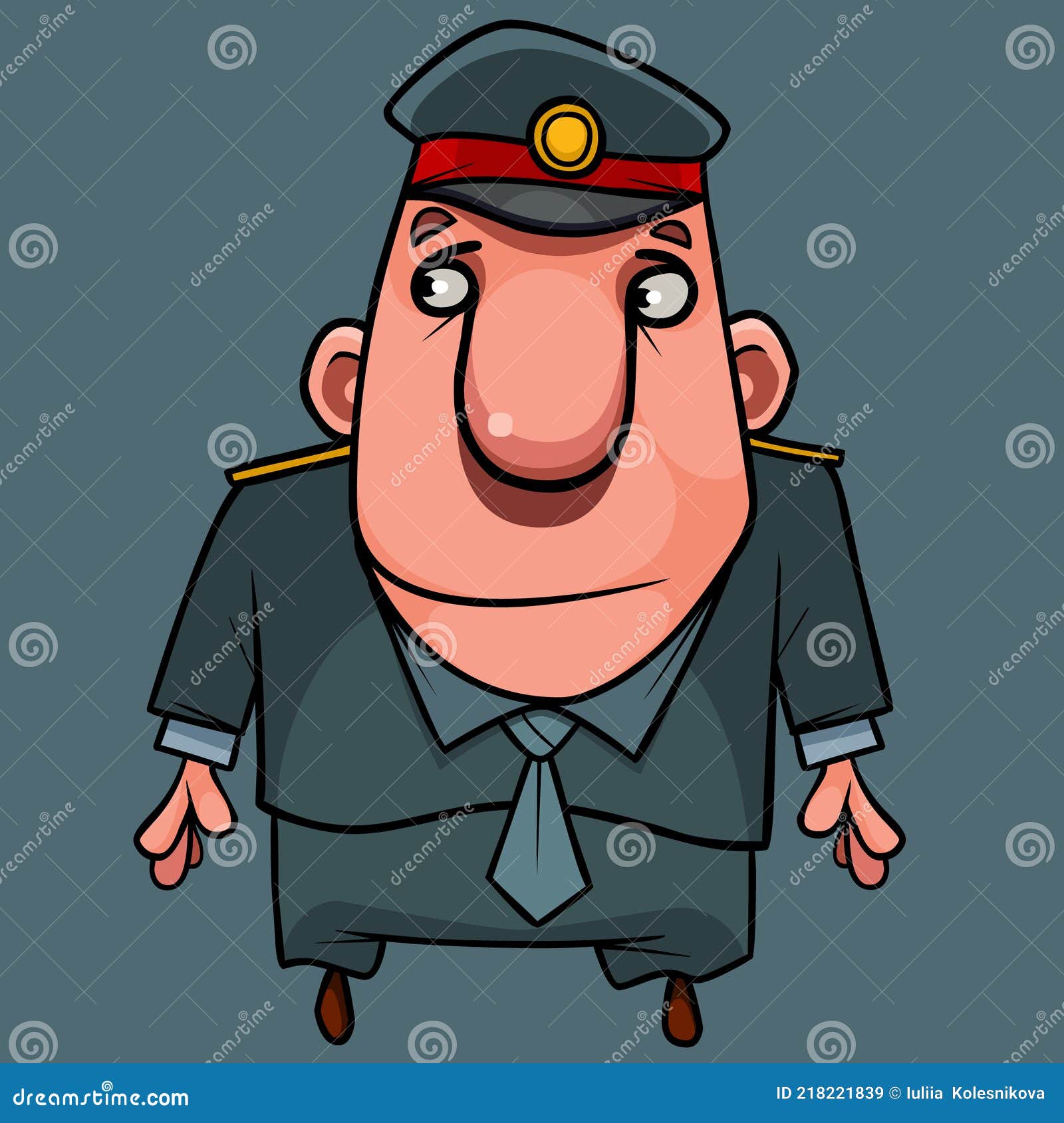 Cartoon Character Man in Civil Servant Uniform Stock Vector ...