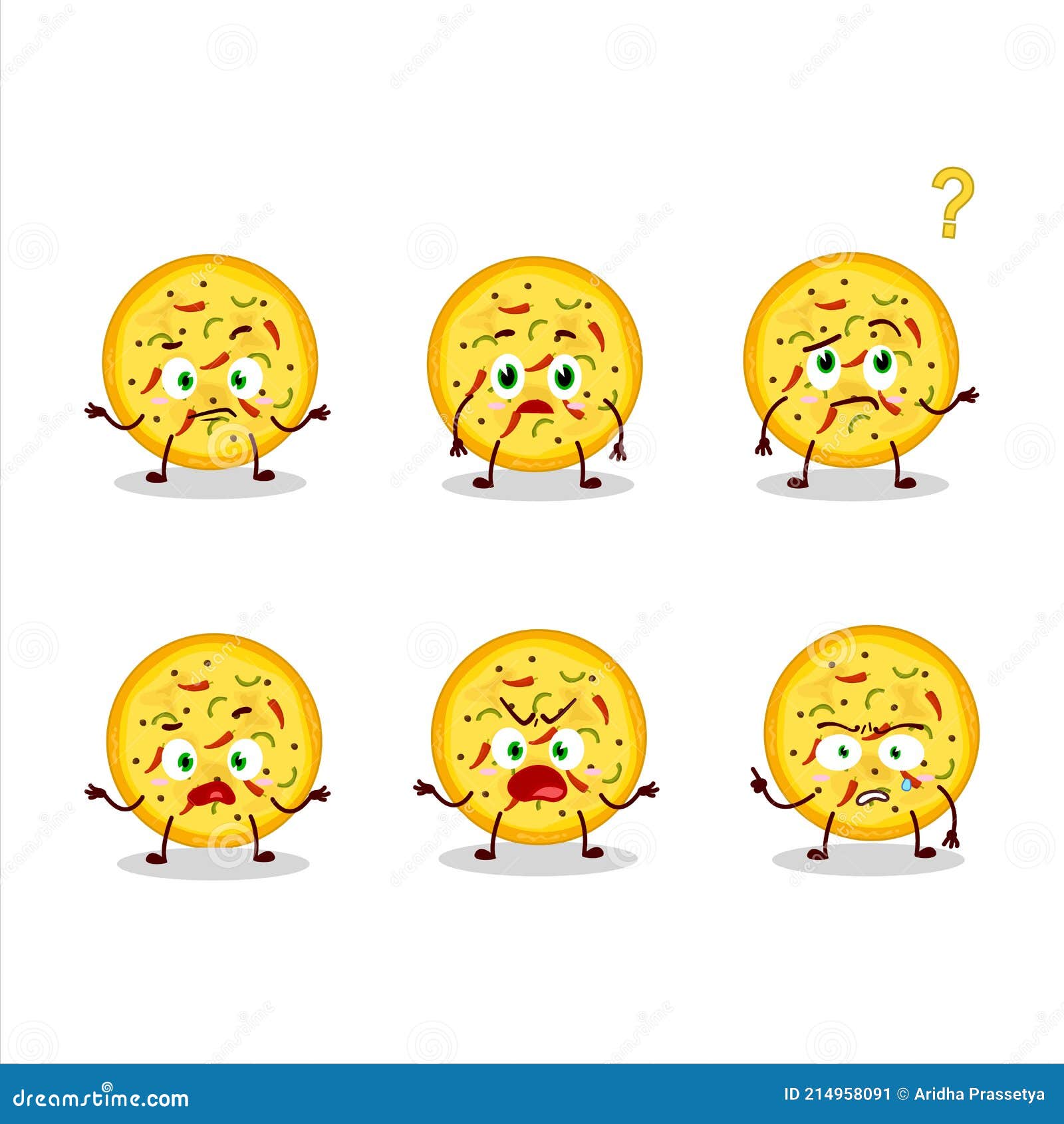 Scared Pizza Cartoon Stock Illustration | CartoonDealer.com #43528807