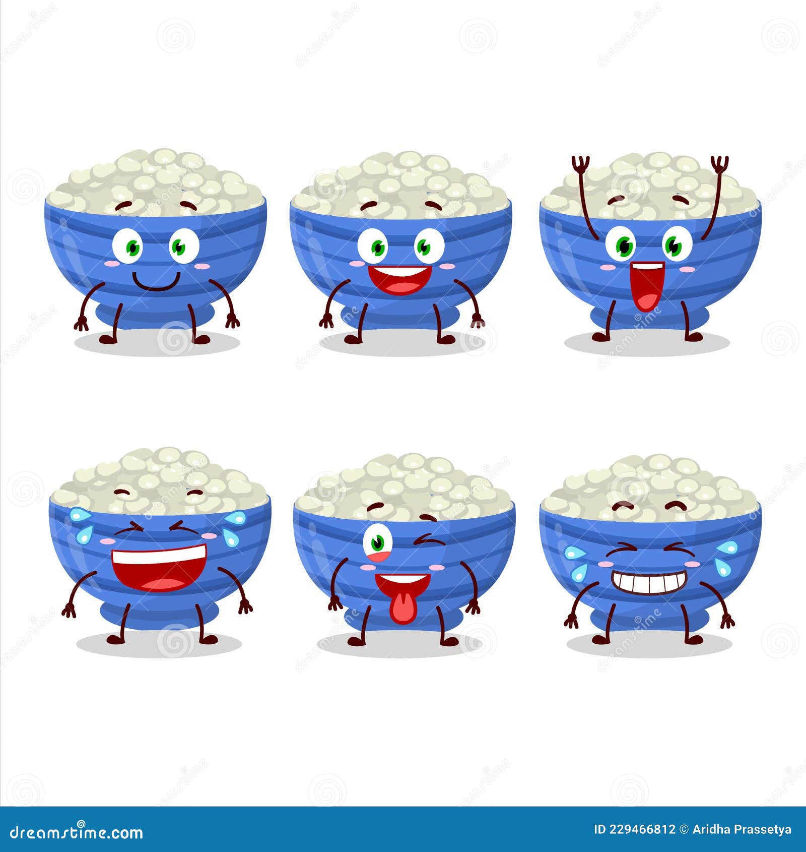 Cartoon Character of Navy Beans with Smile Expression Stock Vector ...