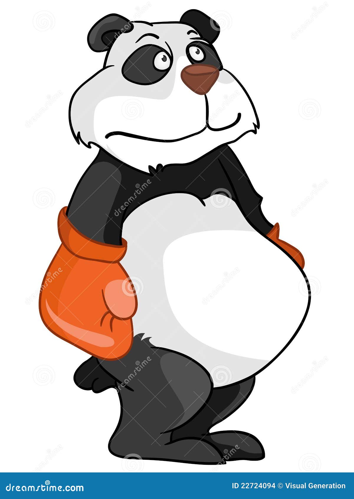Cartoon Character Panda Boxer Stock Vector - Illustration of friendly ...