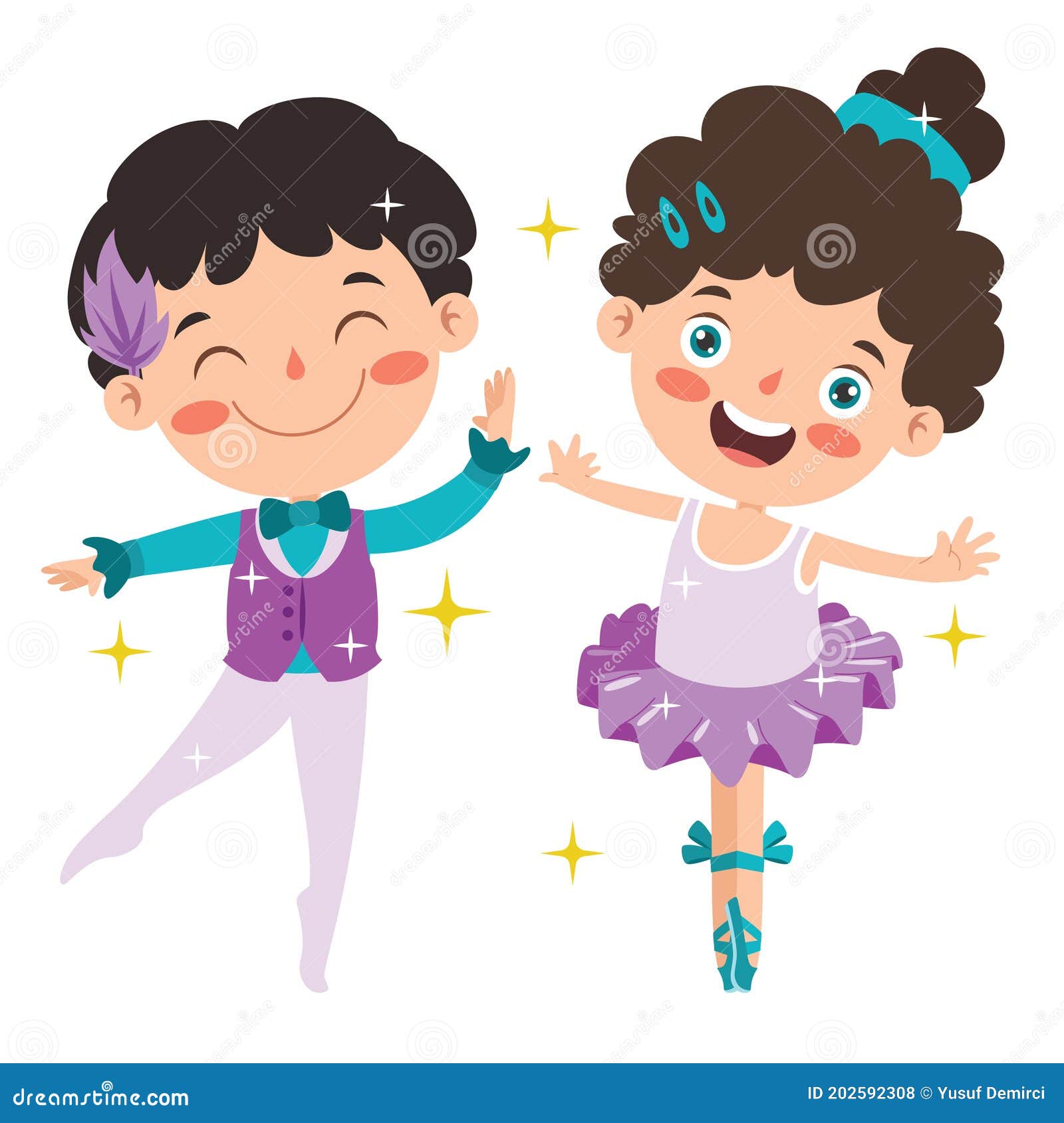 Cartoon Character Performing Classical Ballet Stock Vector ...