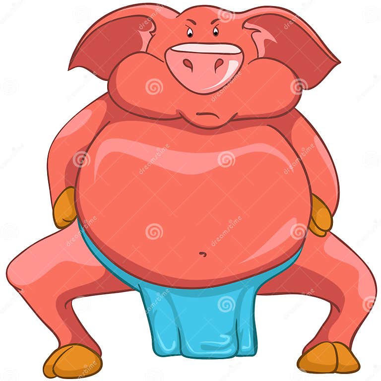 Cartoon Character Pig stock vector. Illustration of adorable - 22790819