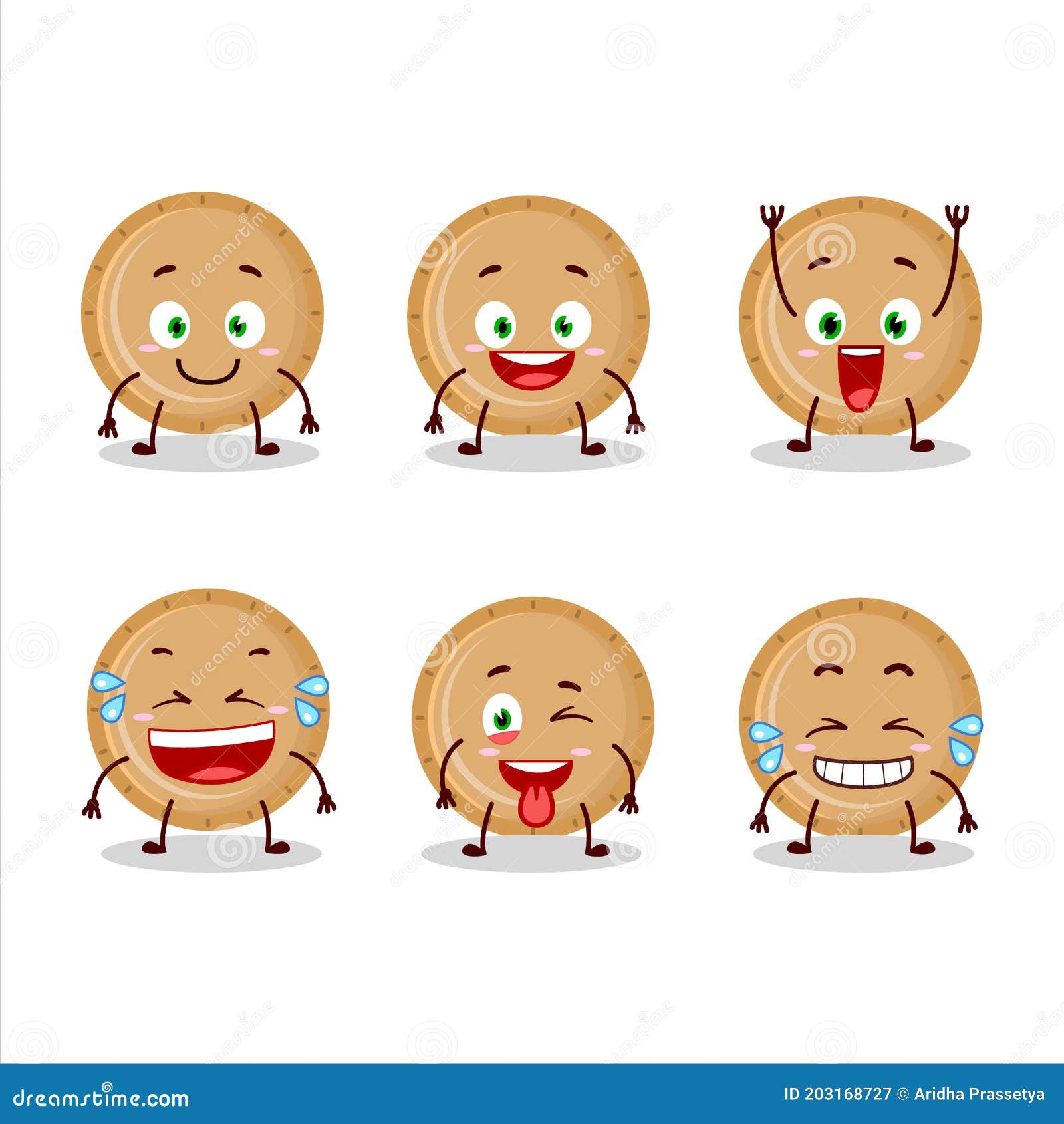 Cartoon Character of Plastic Plate with Smile Expression Stock Vector ...