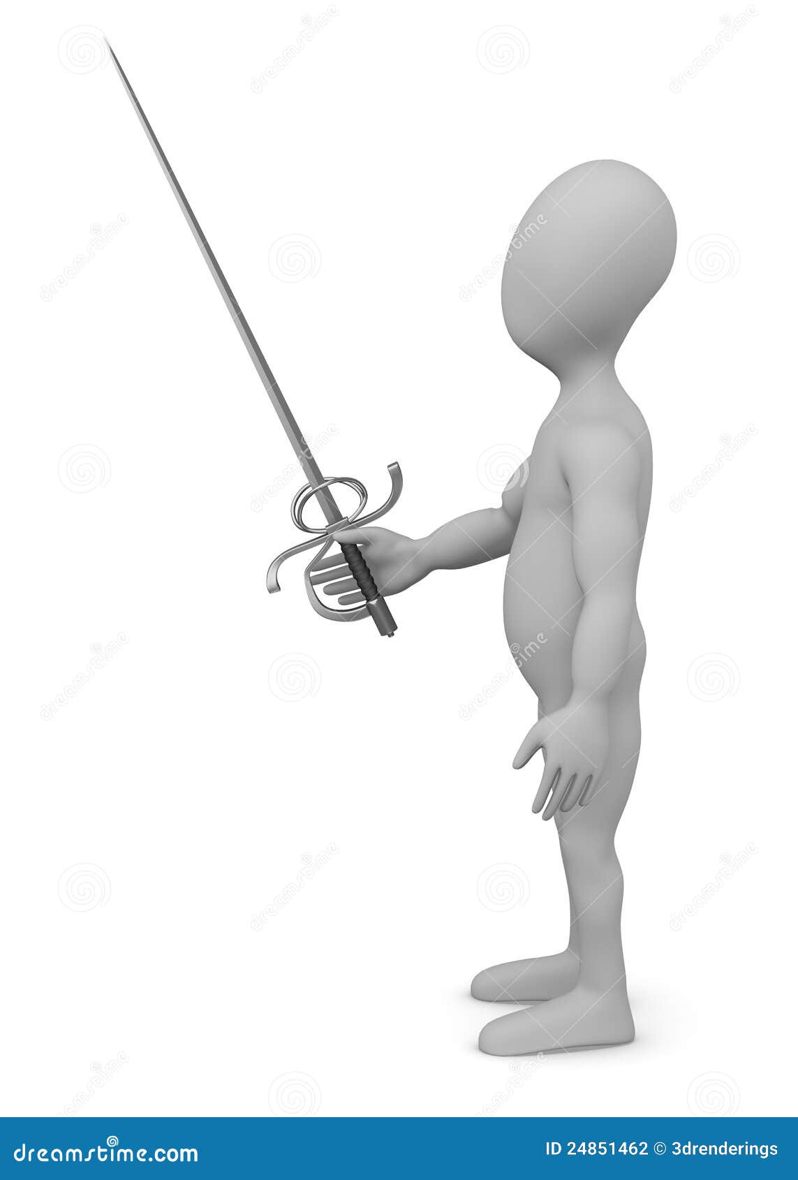 3d Render Of Rapier Stock Image | CartoonDealer.com #40191211