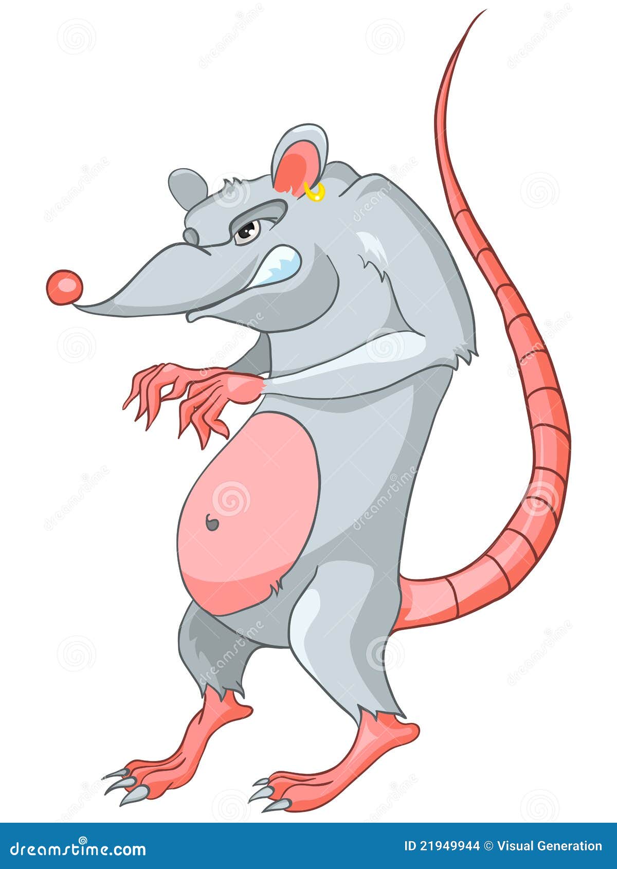 Cartoon Character Rat Stock Images - Image: 21949944