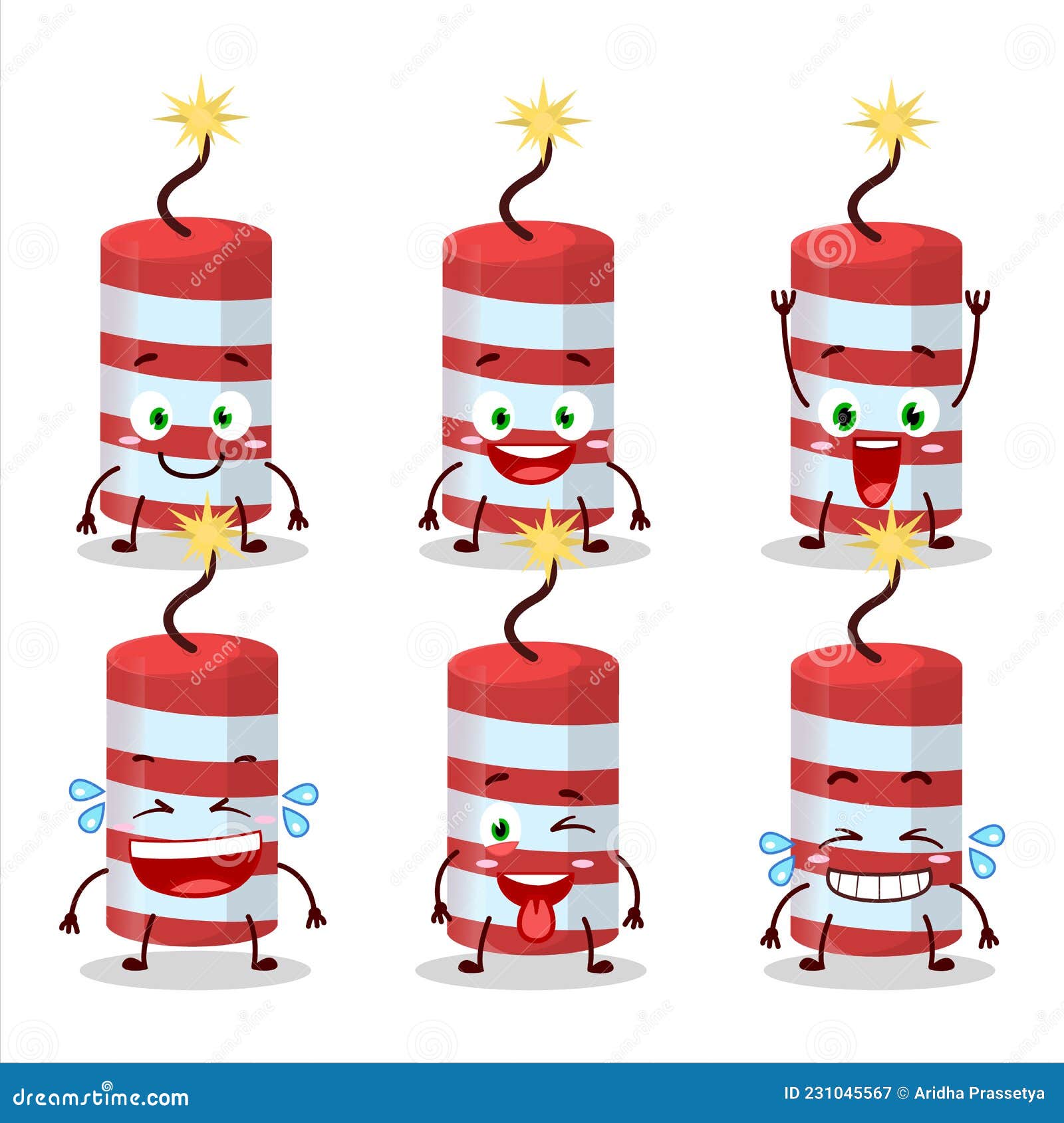 Red Cartoon Firecracker Silhouette Icon. Clipart Image | CartoonDealer ...