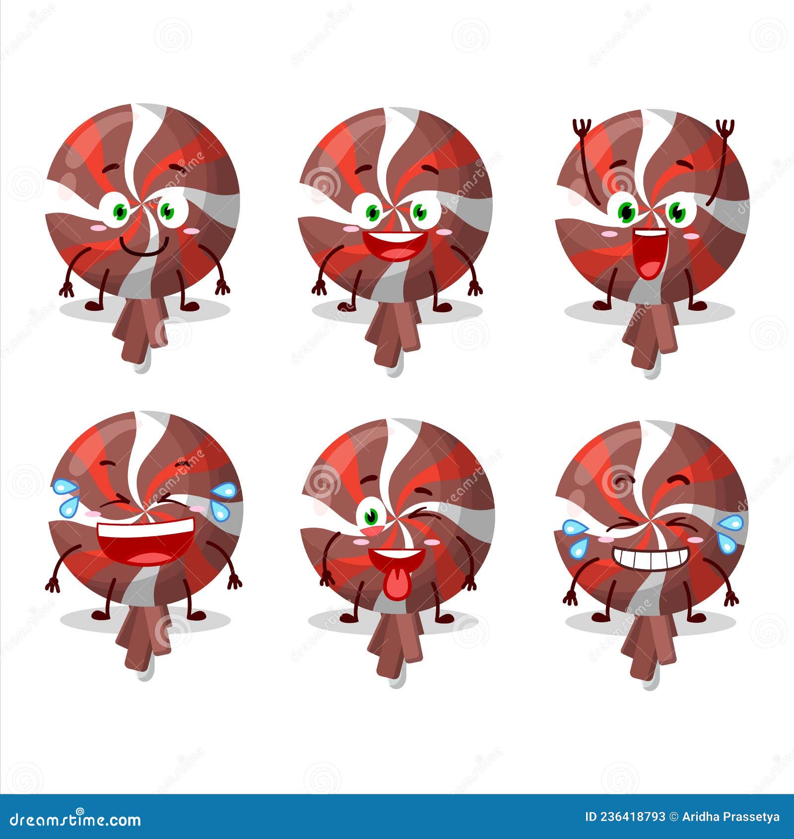 Cartoon Character of Red Twirl Lolipop Wrapped with Smile Expression ... Cartoon Character of Red Twirl Lolipop Wrapped with Smile Expression ...