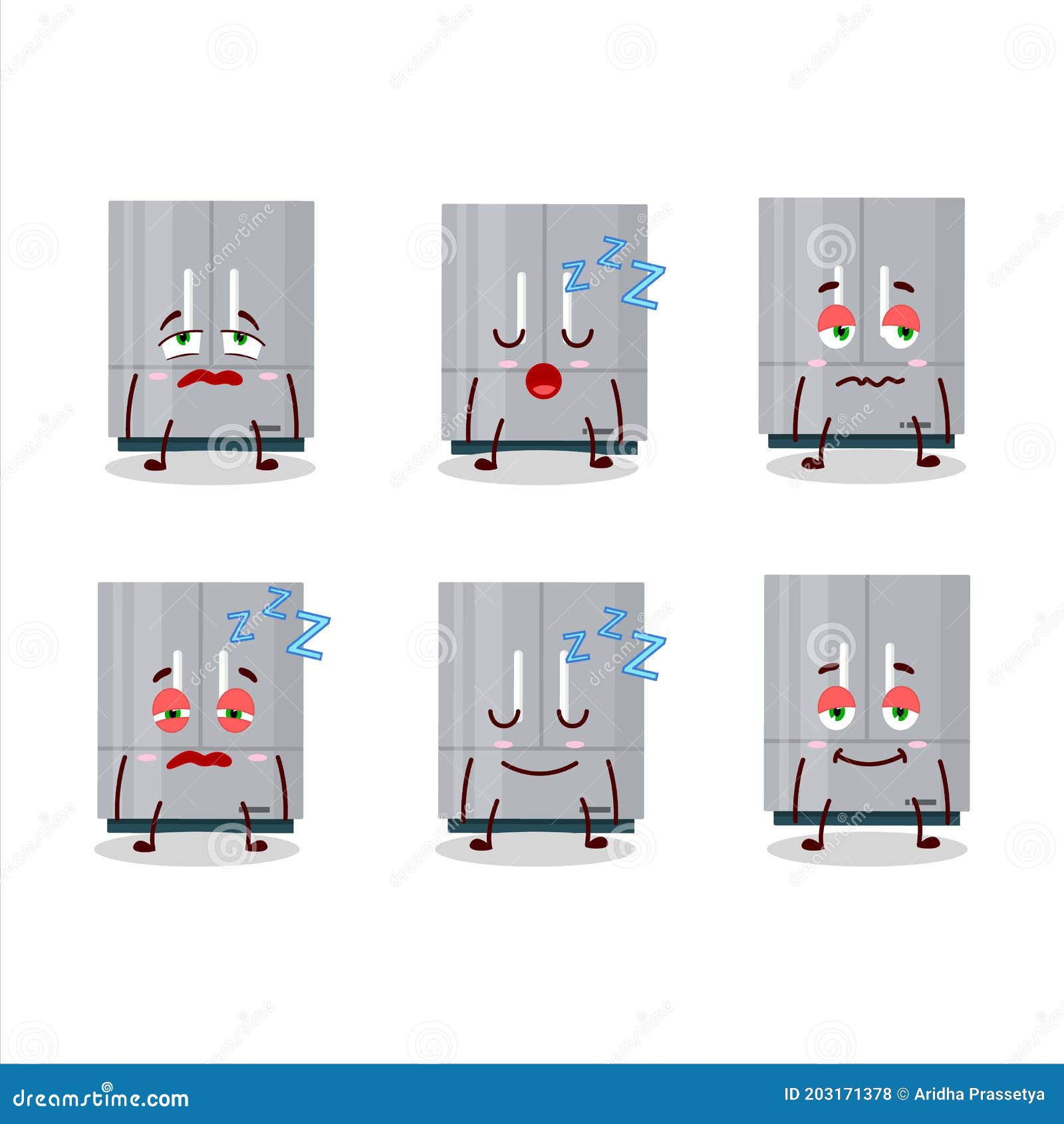 Tired Fridge Cartoon | CartoonDealer.com #47926913