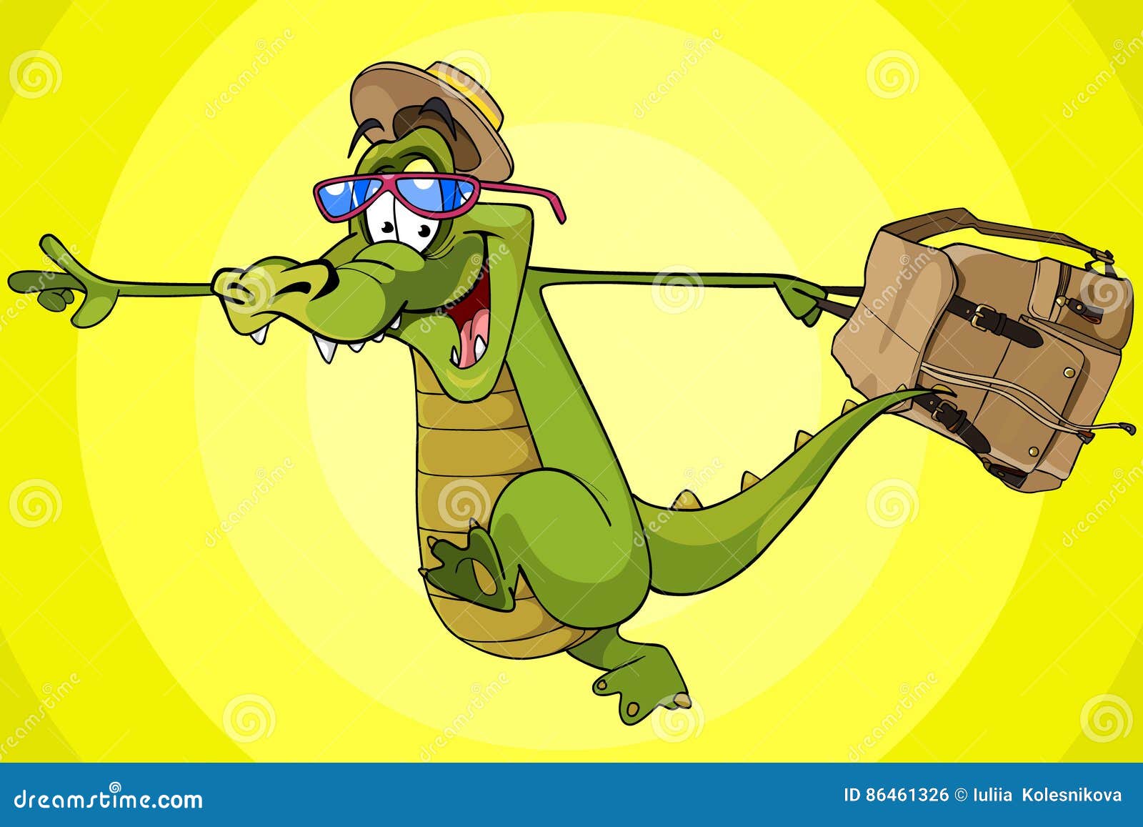 Running Man With A Backpack. Tourist Backpacker. Young Vector ...