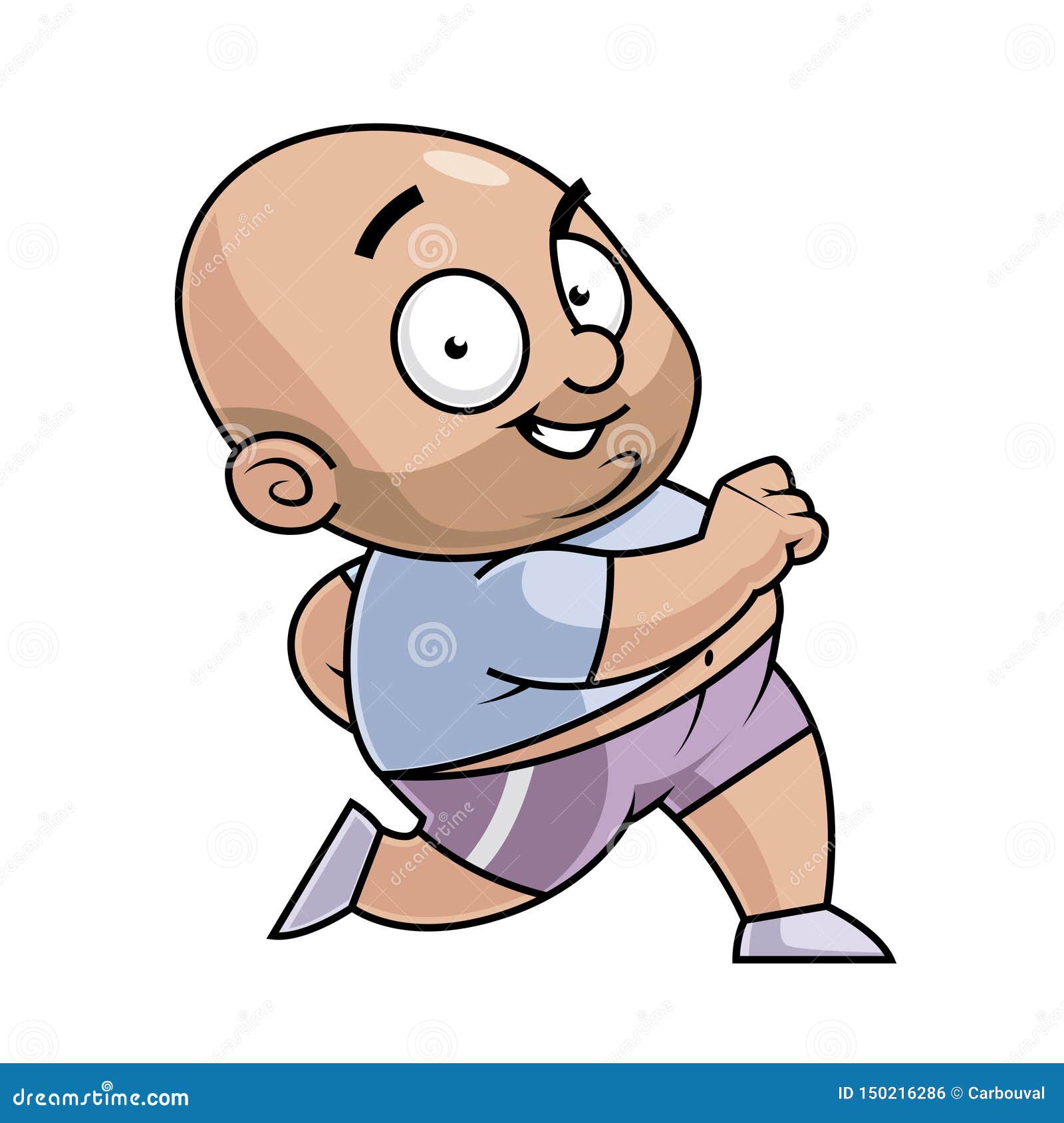 Cartoon character running stock vector. Illustration of lifestyle ...