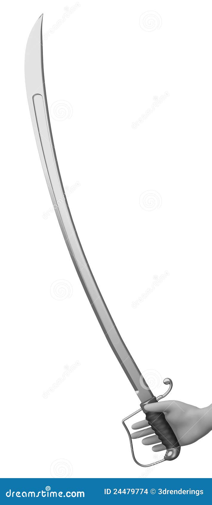 Cartoon Character with Sabre2 - Hand Stock Illustration - Illustration ...