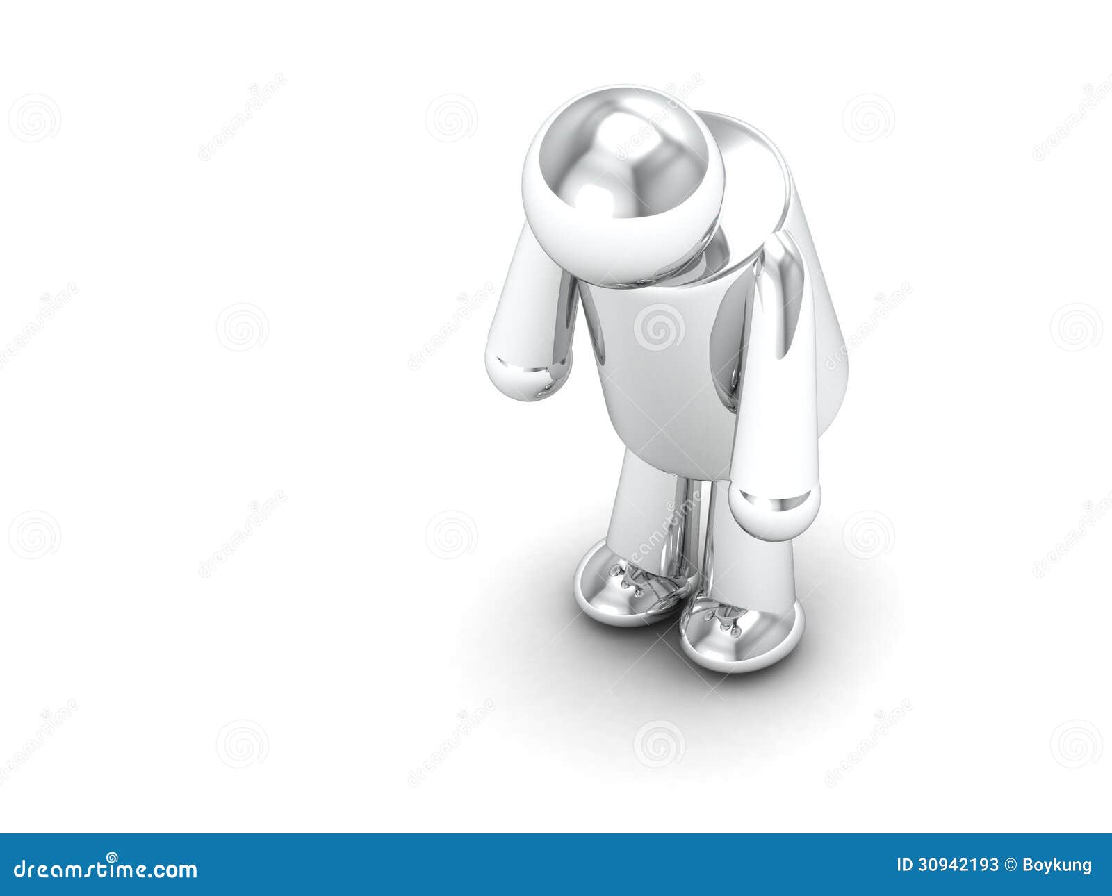 Cartoon character is sad stock illustration. Illustration of comic ...