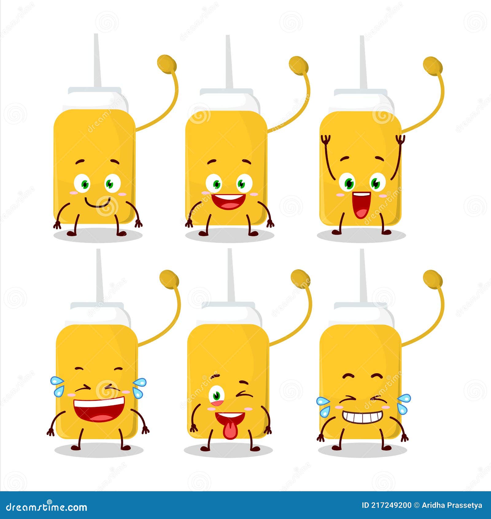 Cartoon Character of Sauce with Smile Expression Stock Vector ...