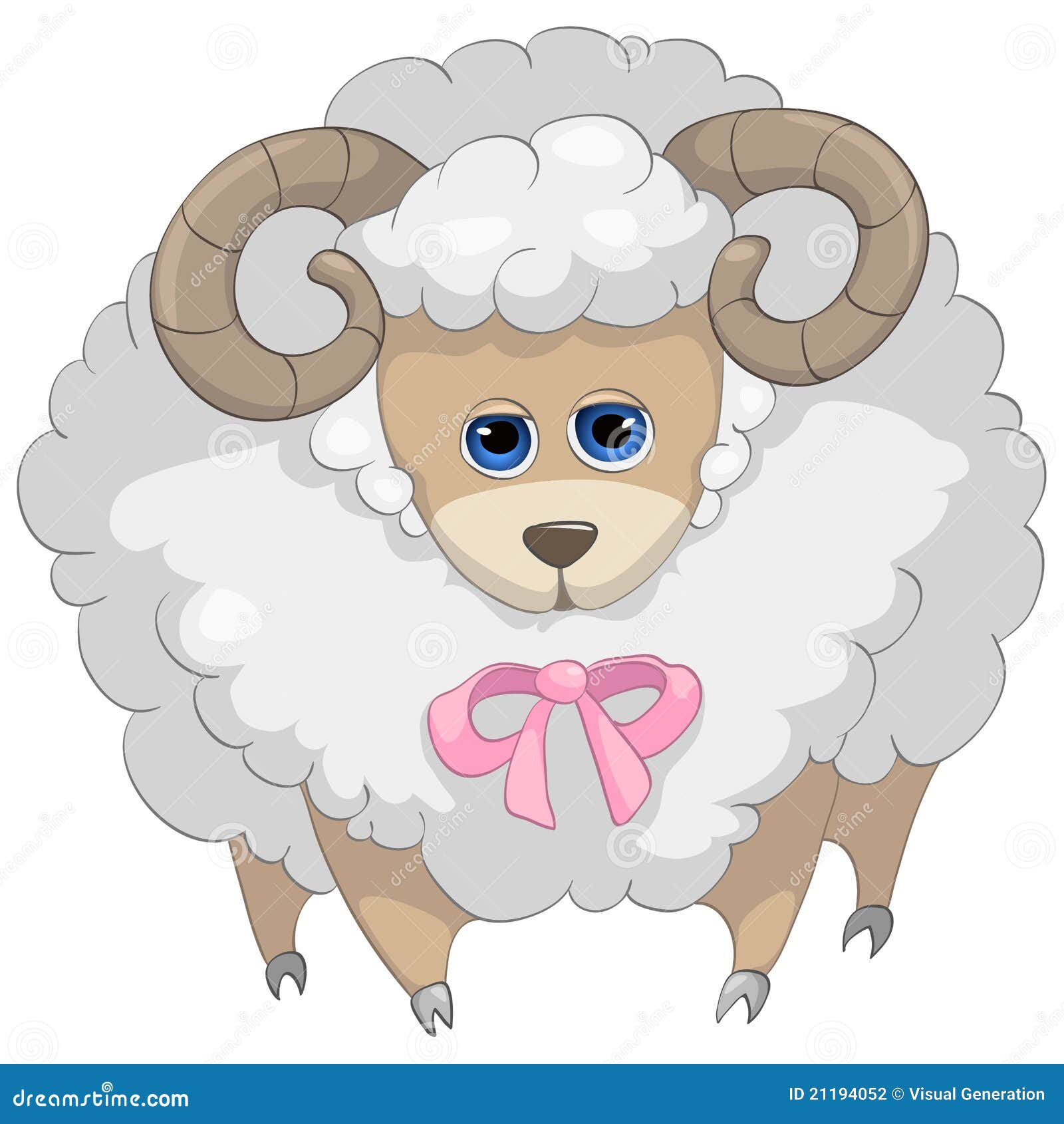 Cartoon Character Sheep stock vector. Illustration of white - 21194052
