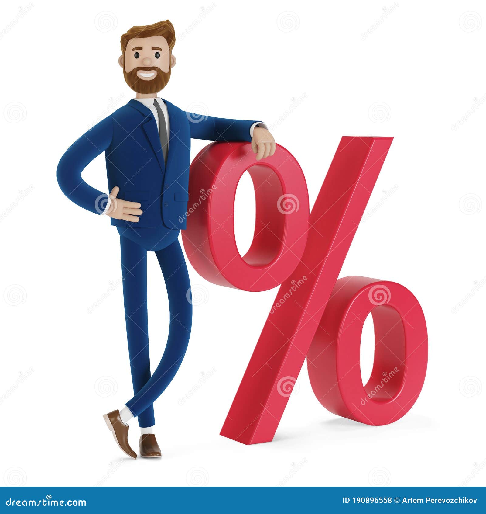 Cartoon Character with the Sign of Progress. Stock Illustration ...