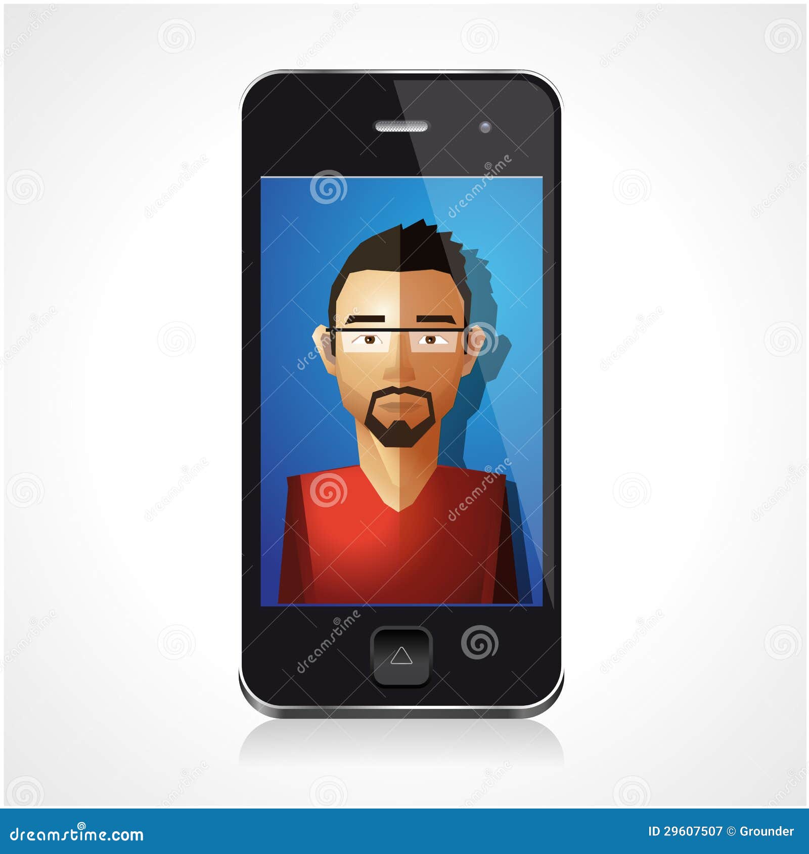 Cartoon Character - Smartphone Stock Vector - Illustration of ...