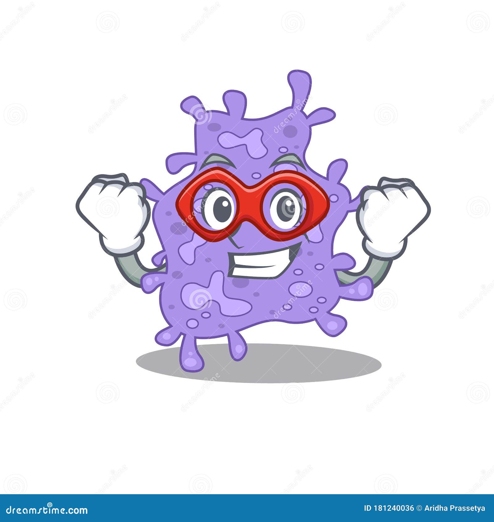 A Cartoon Character of Staphylococcus Aureus Performed As a Super Hero ...