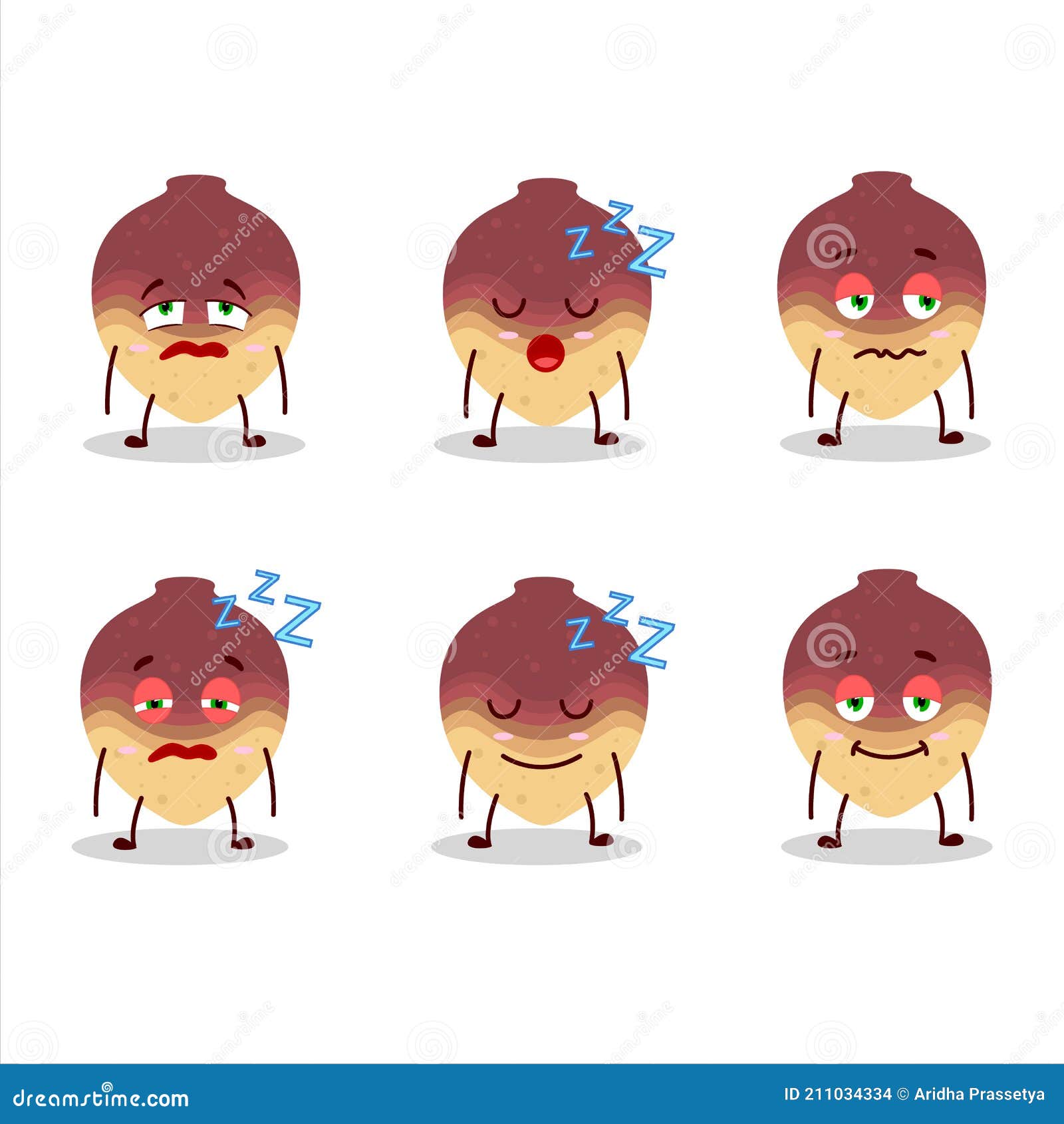 Cartoon Character of Swede with Sleepy Expression Stock Vector ...