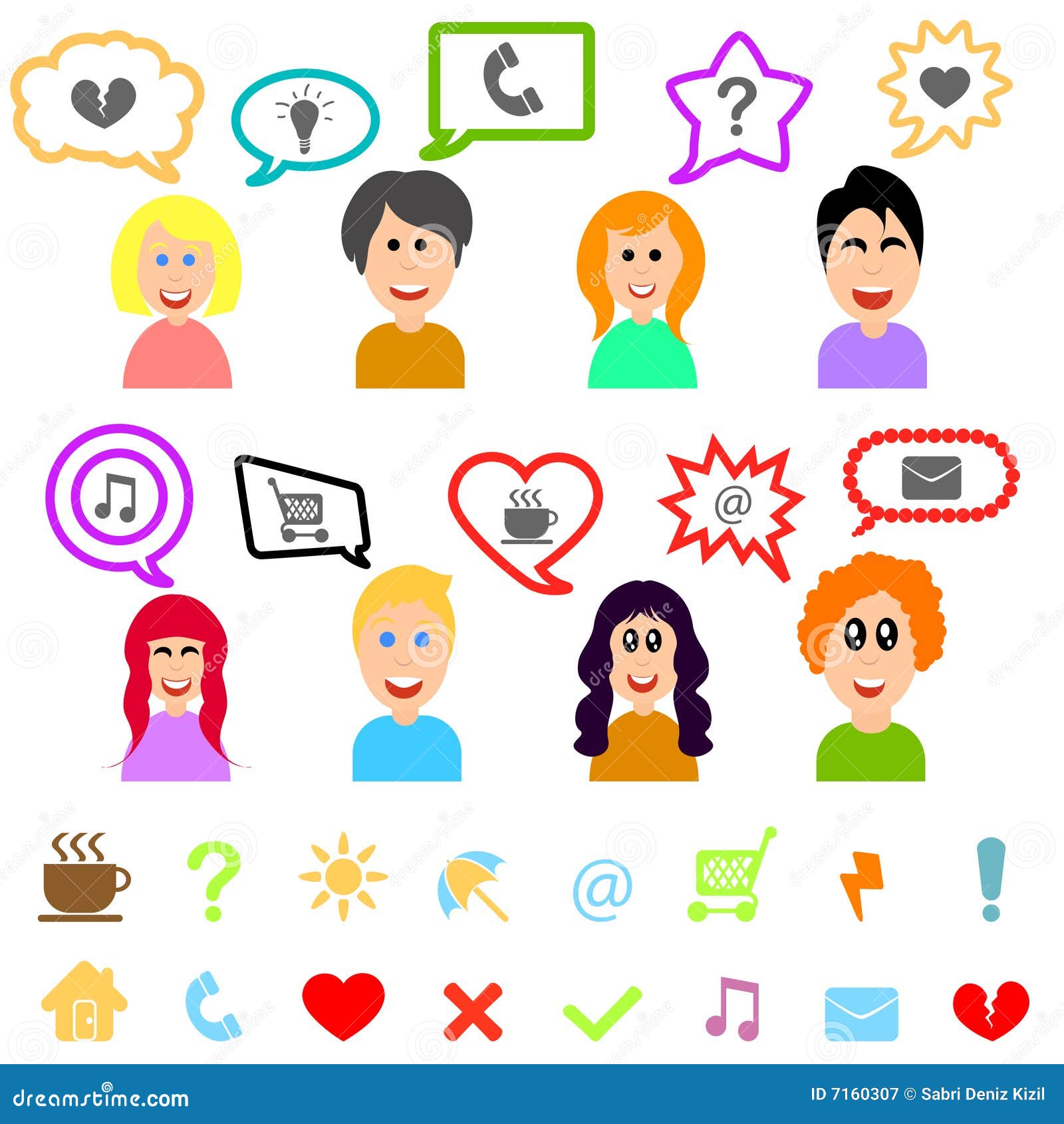 Cartoon Character Talking Vector Stock Vector - Illustration of ...