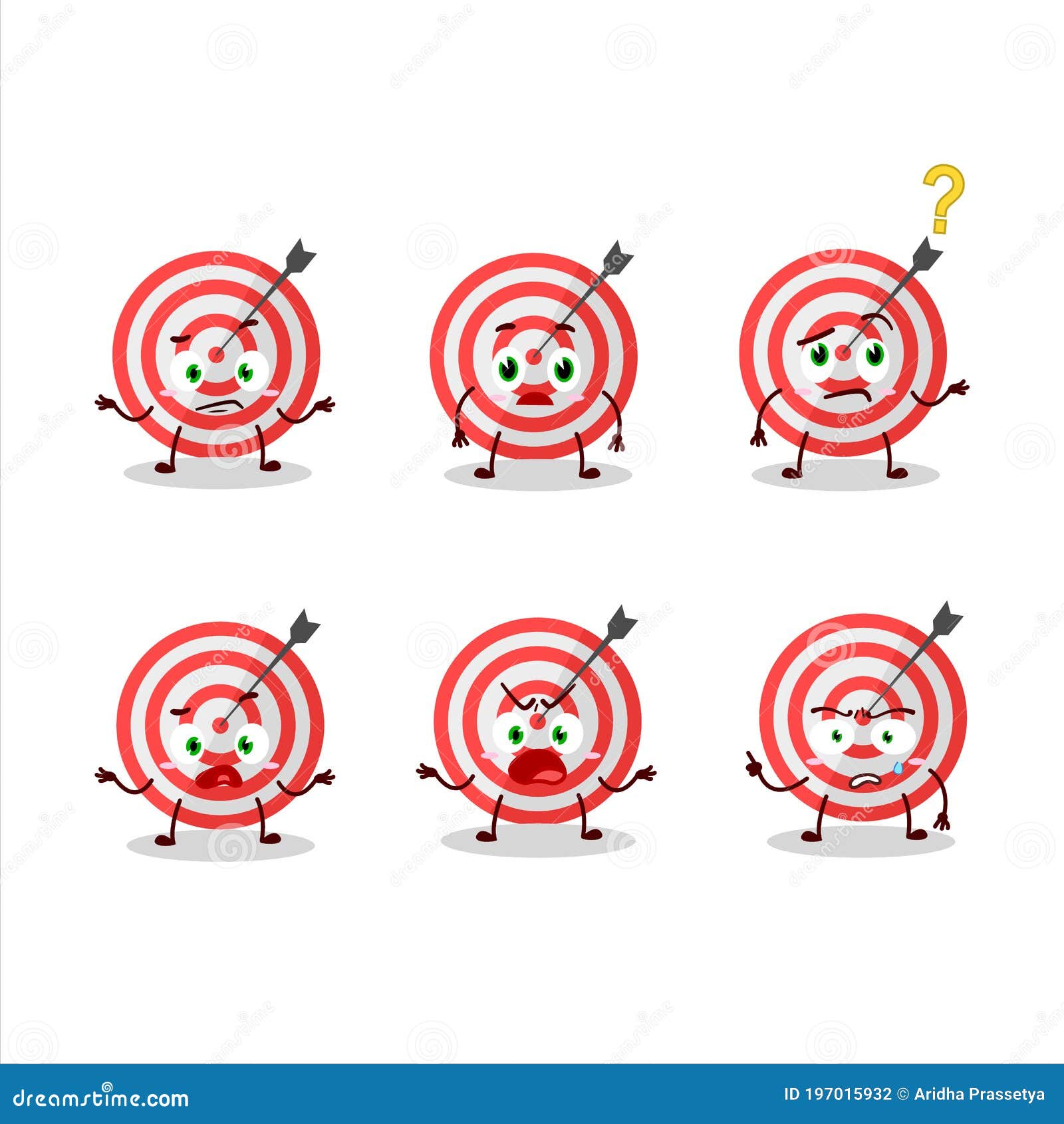 Cartoon Character of Target with What Expression Stock Vector ...