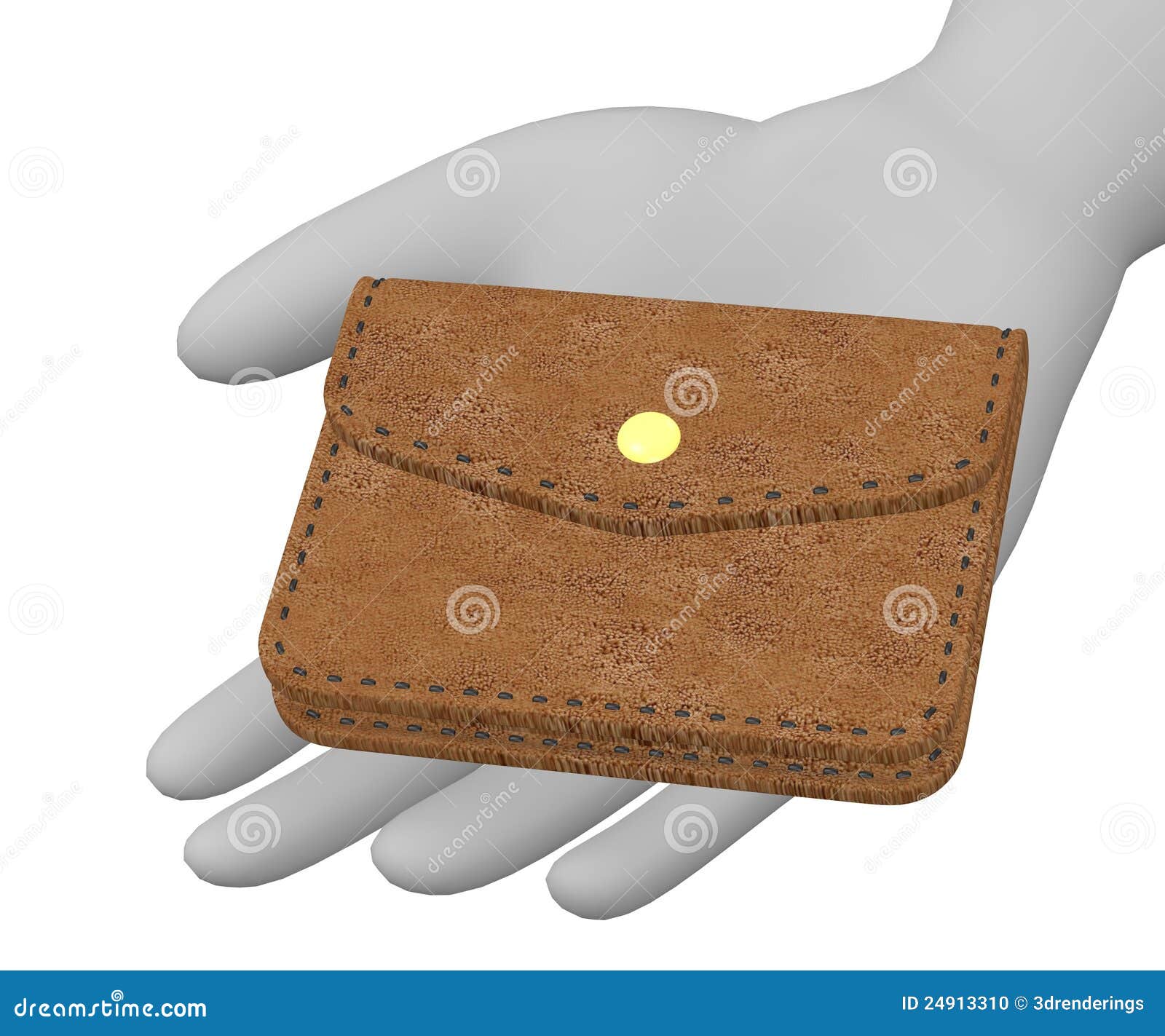 Cartoon Character with Wallet 2 Stock Illustration - Illustration of ...