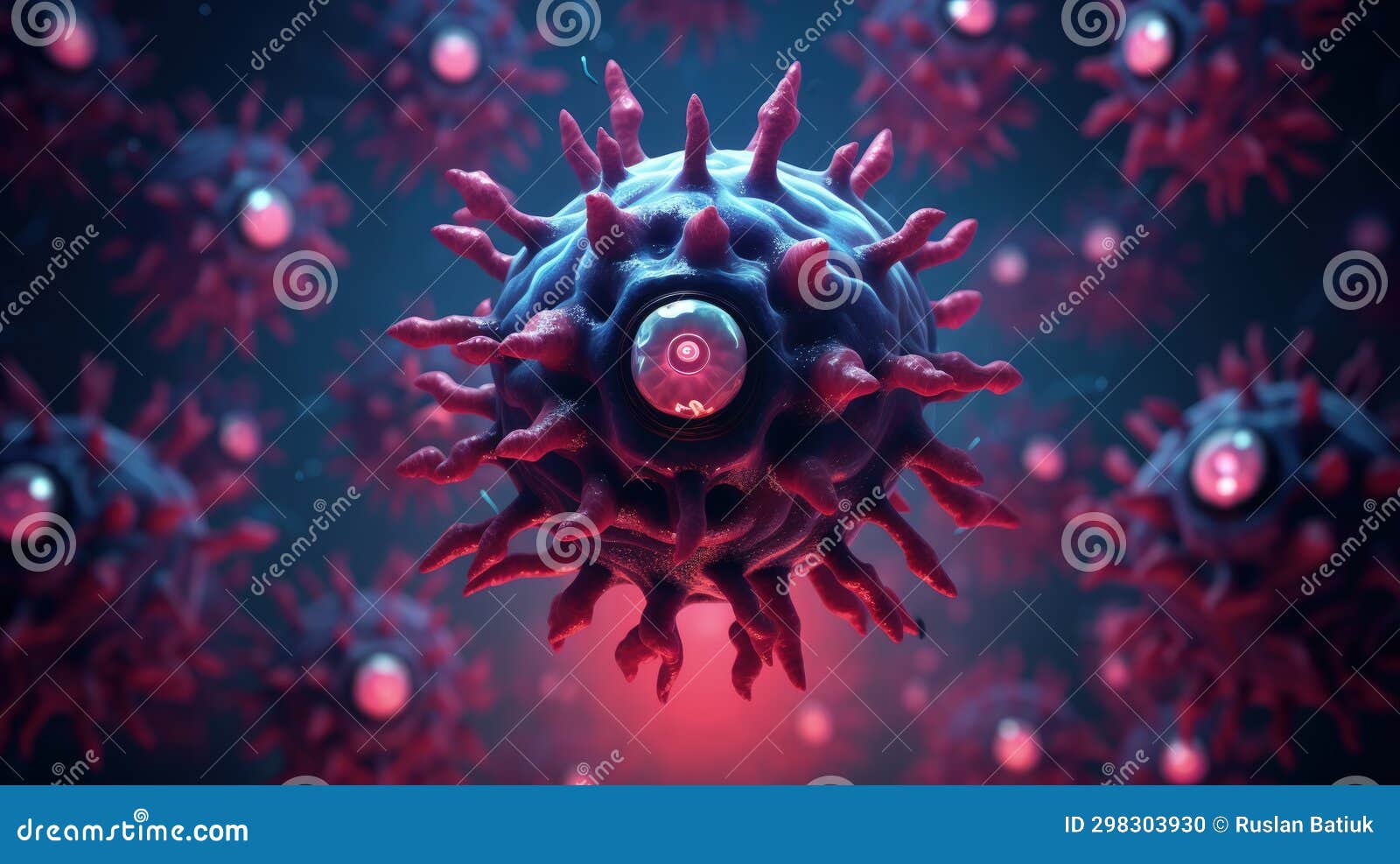 Cartoon Characters Cute, Funny Evil Viruses, Whimsical and Infectious ...